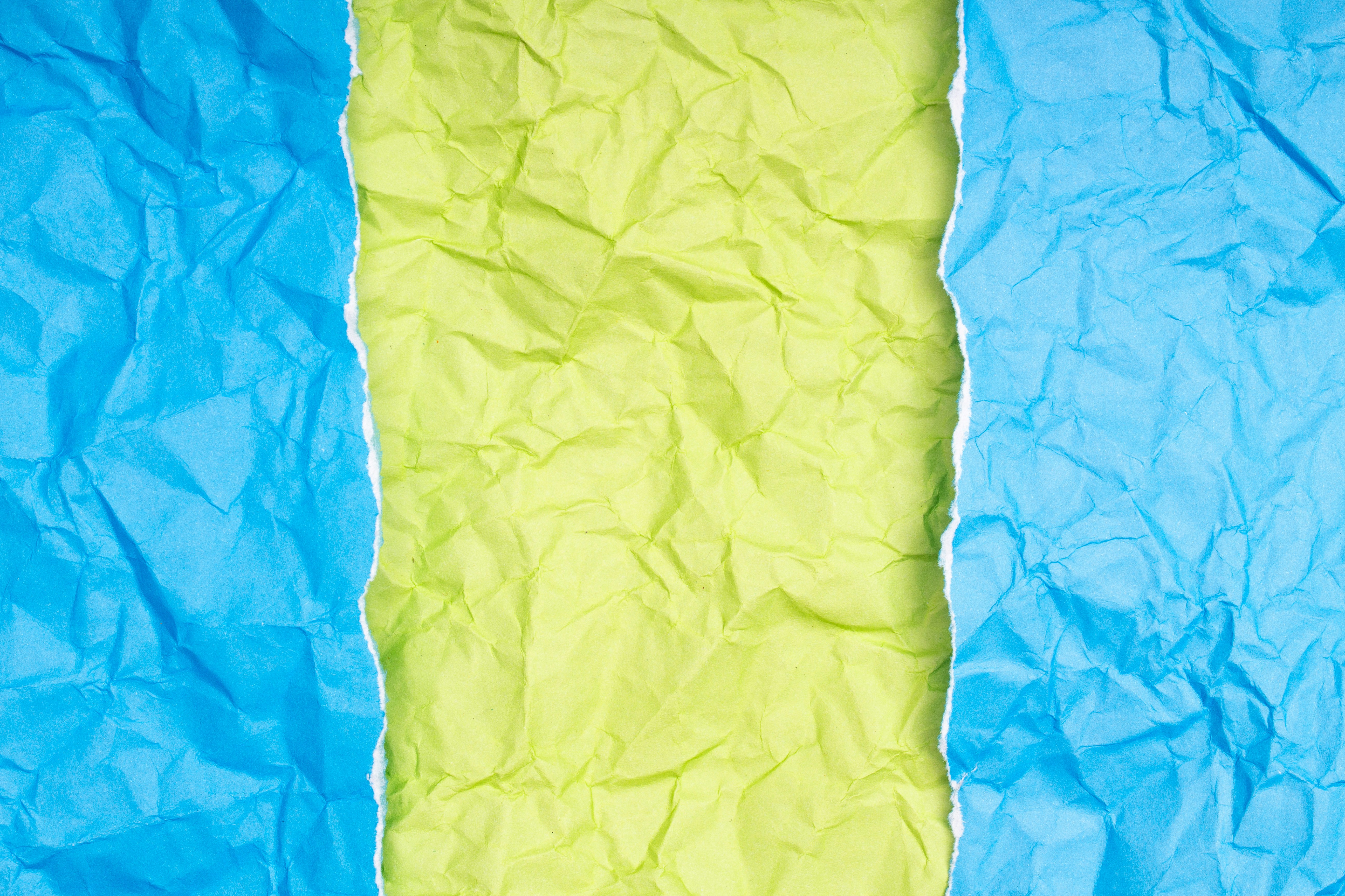 Striped Crumple: A Trio of Colored Columns