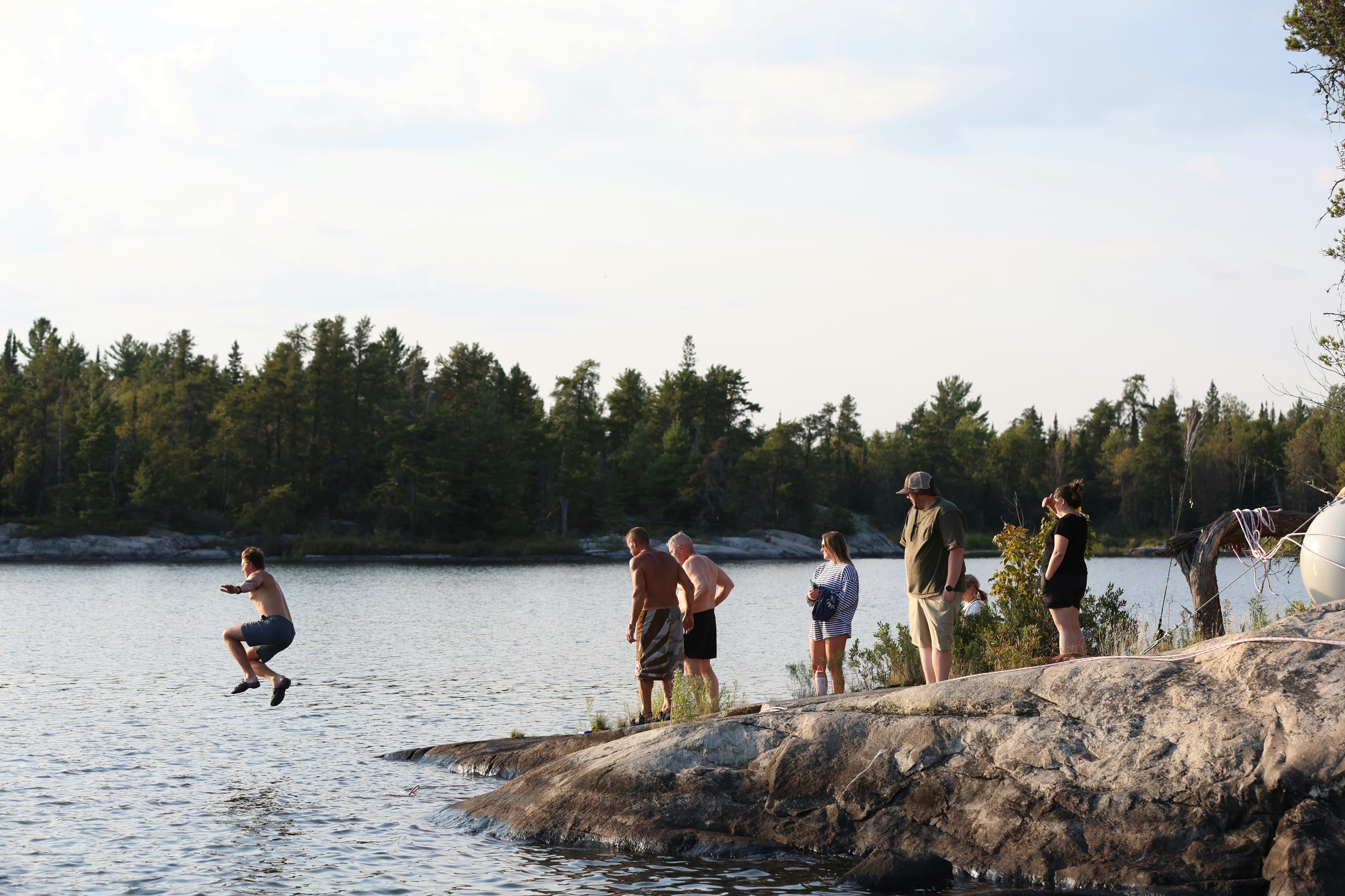 Leap of the Shore: A Splash of Summer by the Rocks