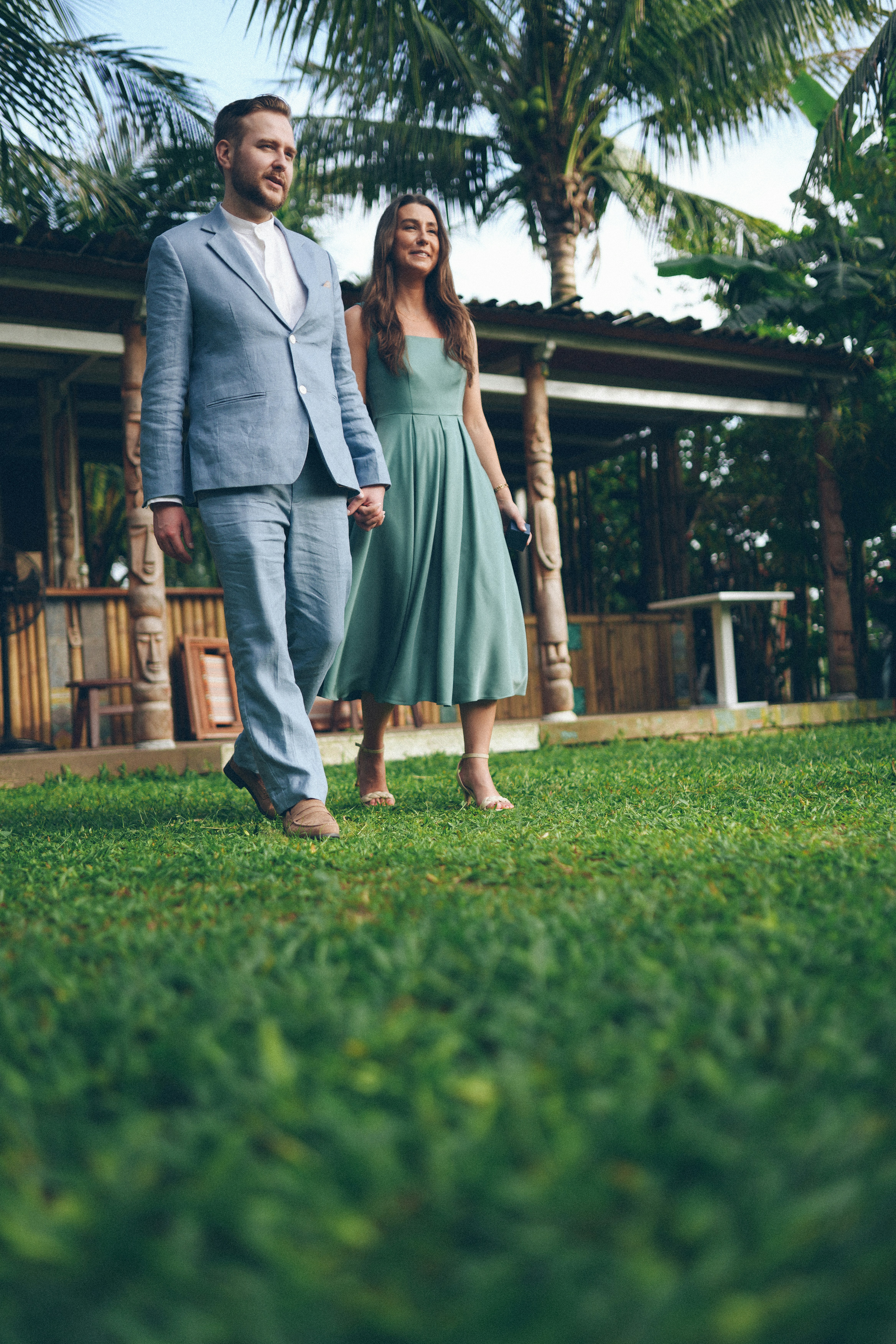 Strolling Toward a Sunset Ceremony