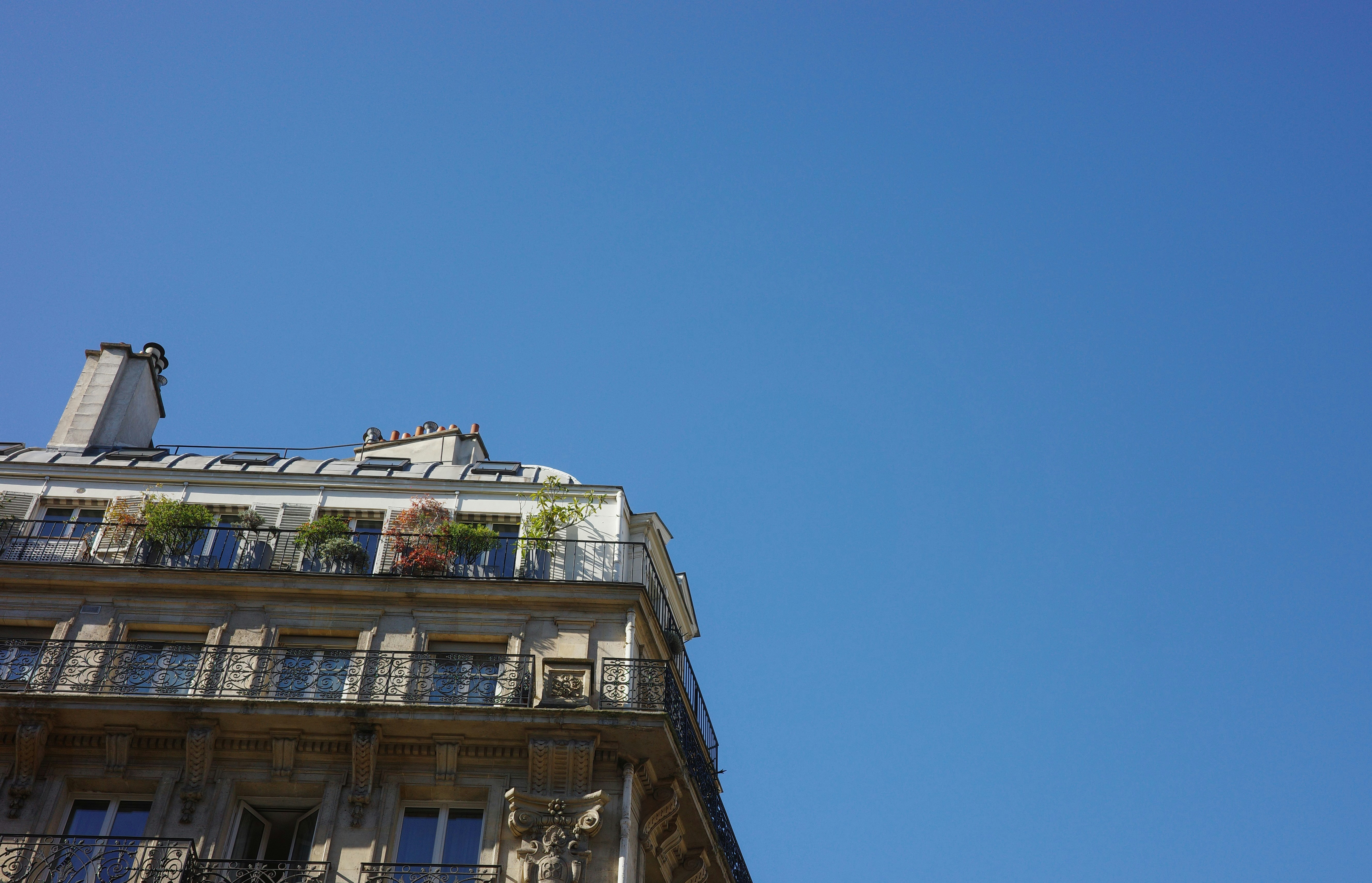 Cornered Luxury under a Vast Parisian Sky