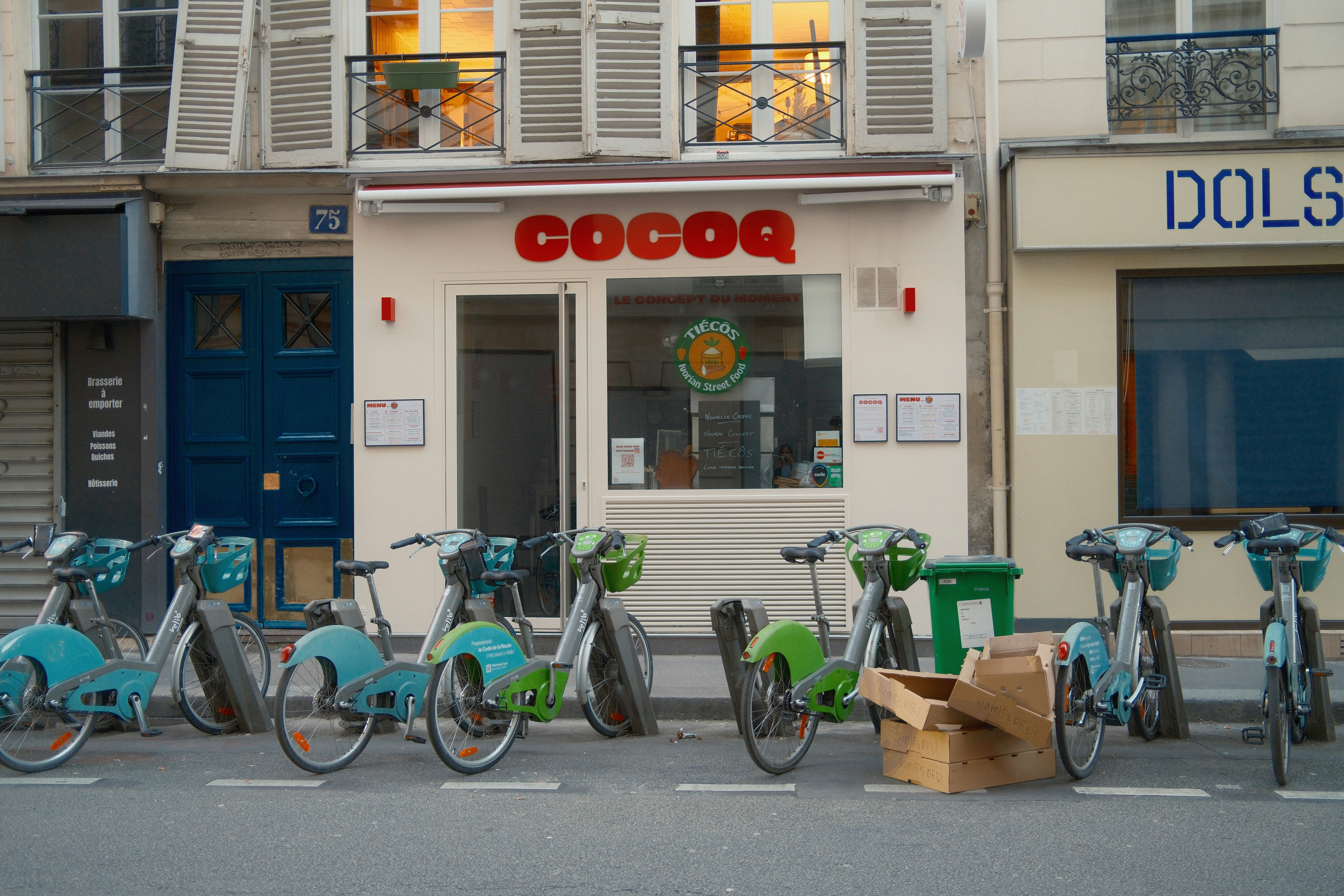City Café Corner: A Quiet Day by the Bikes