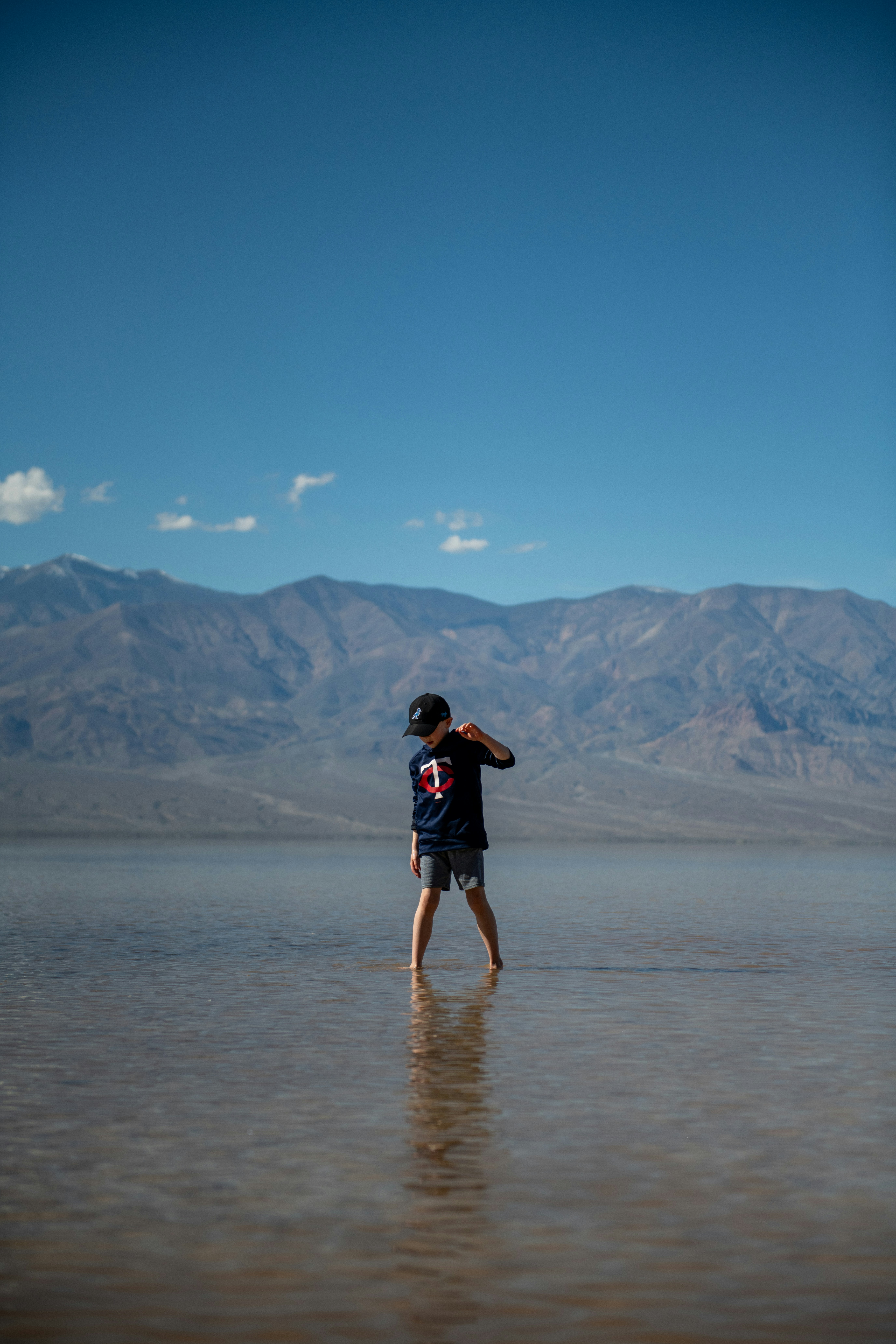 Child at the Waterline: A Quiet Adventure by the Mountain Lake