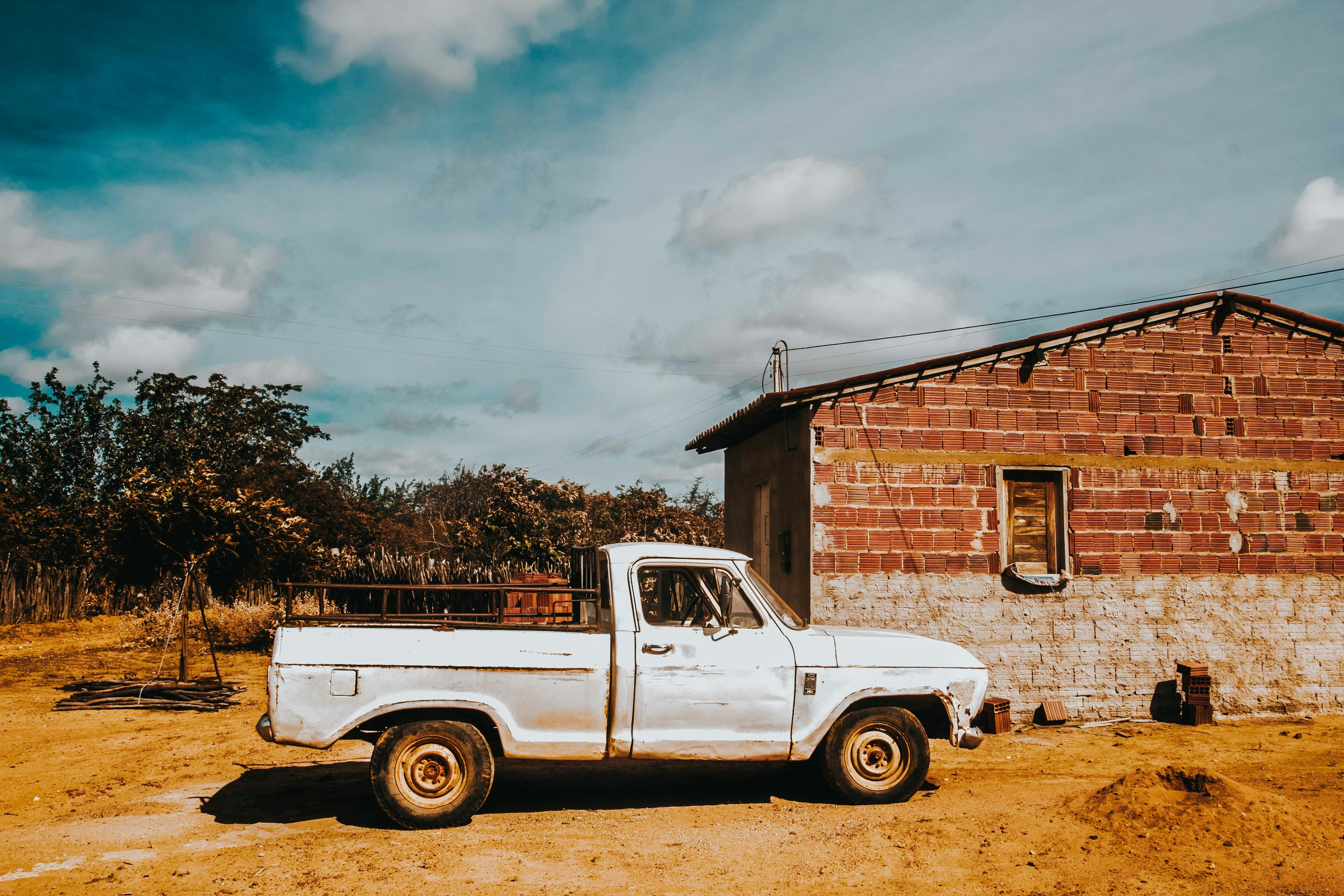 Dusty White Pickup by the Brick Workshop
