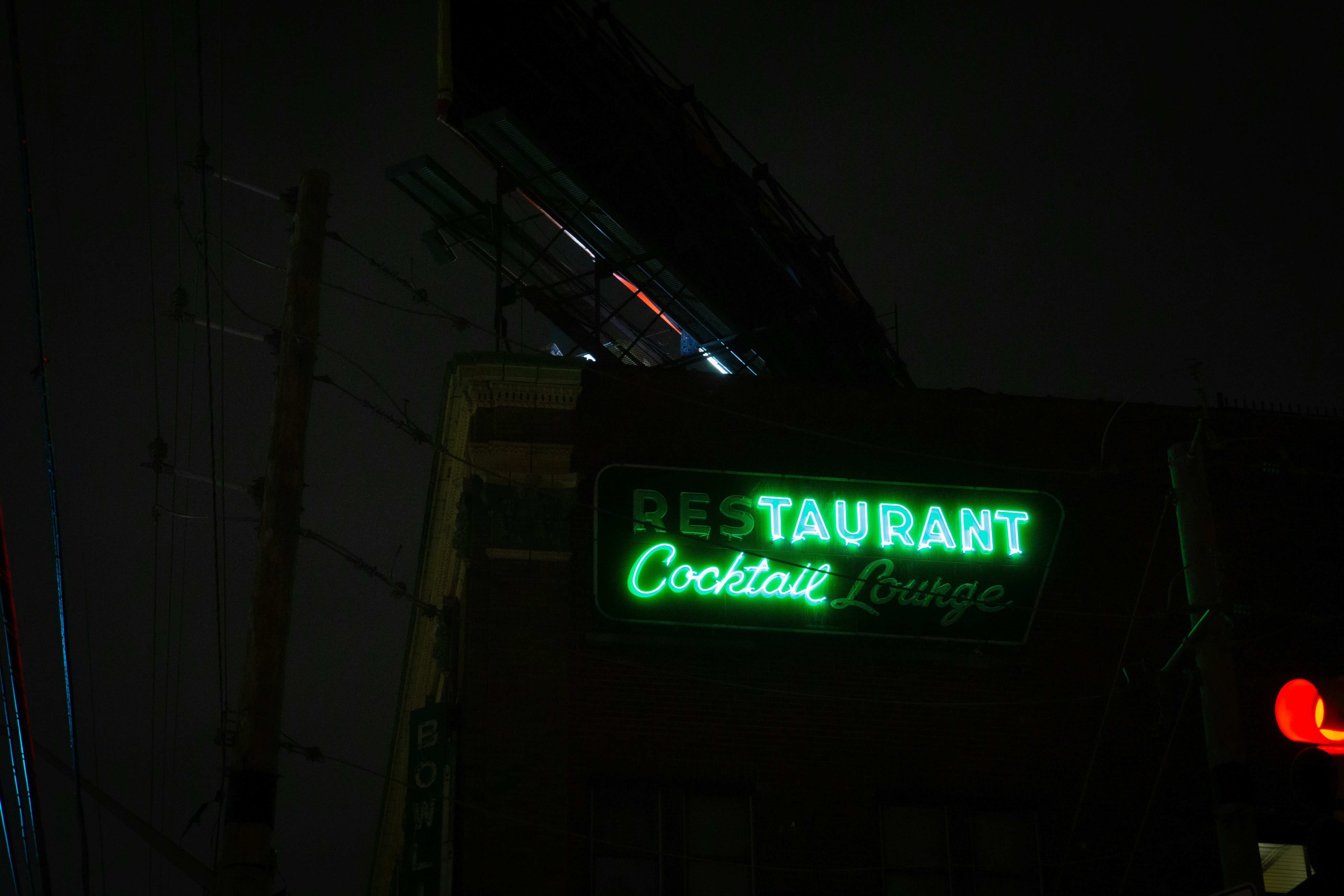 Neon Sign Echoes in the Night