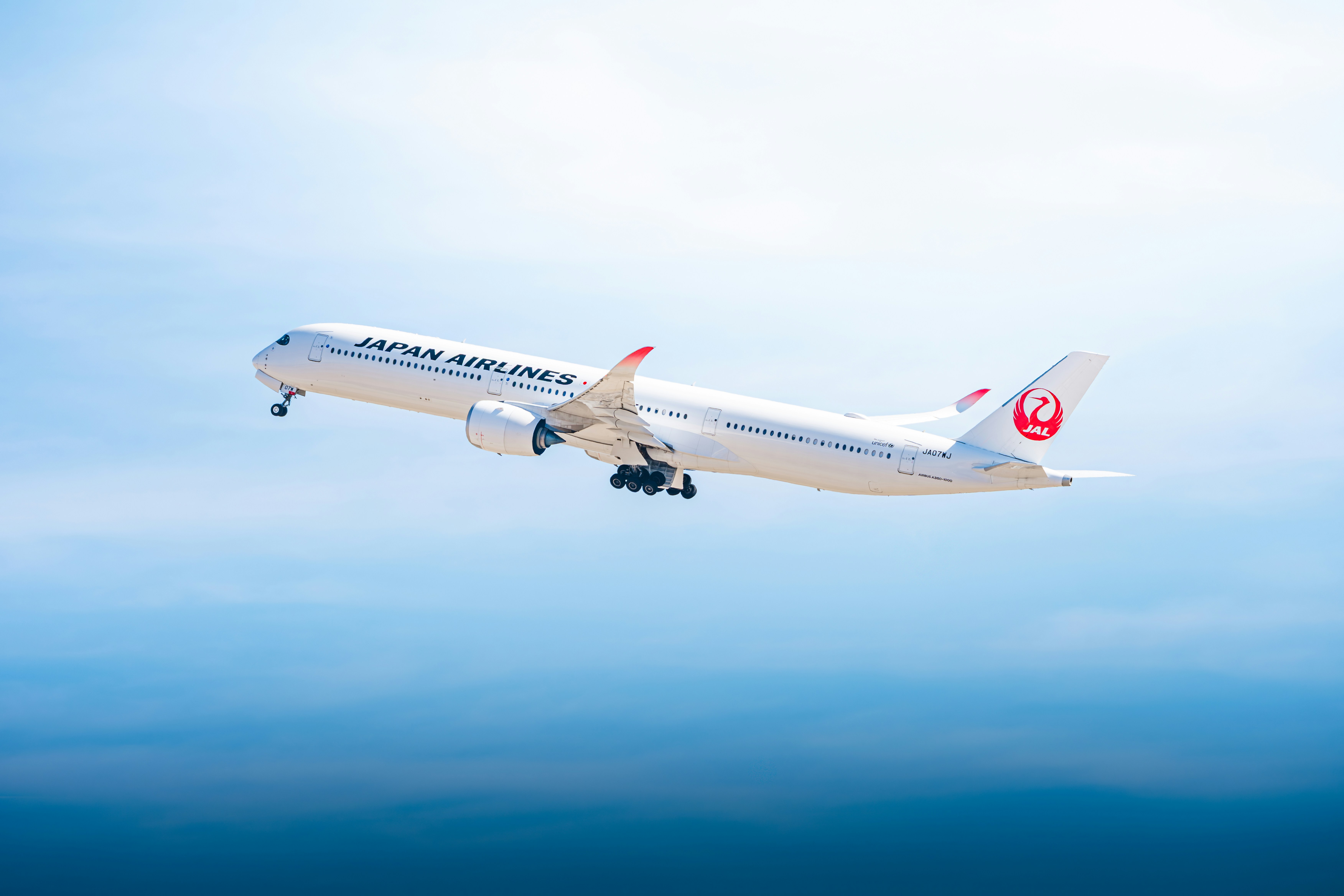 Japan Airlines A350 in a Misty Atlantic Blue