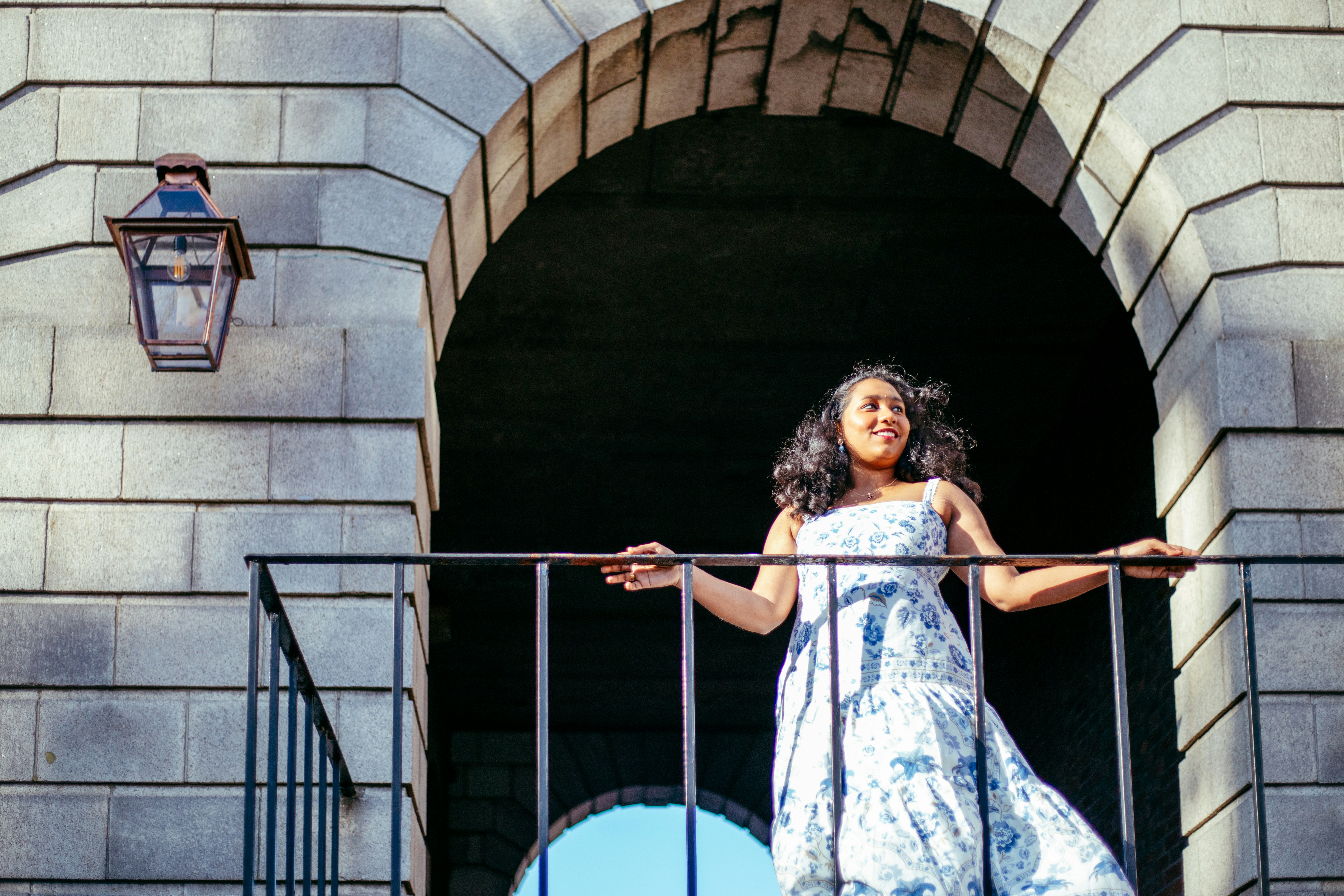 Balancing Grace on an Archway Vista