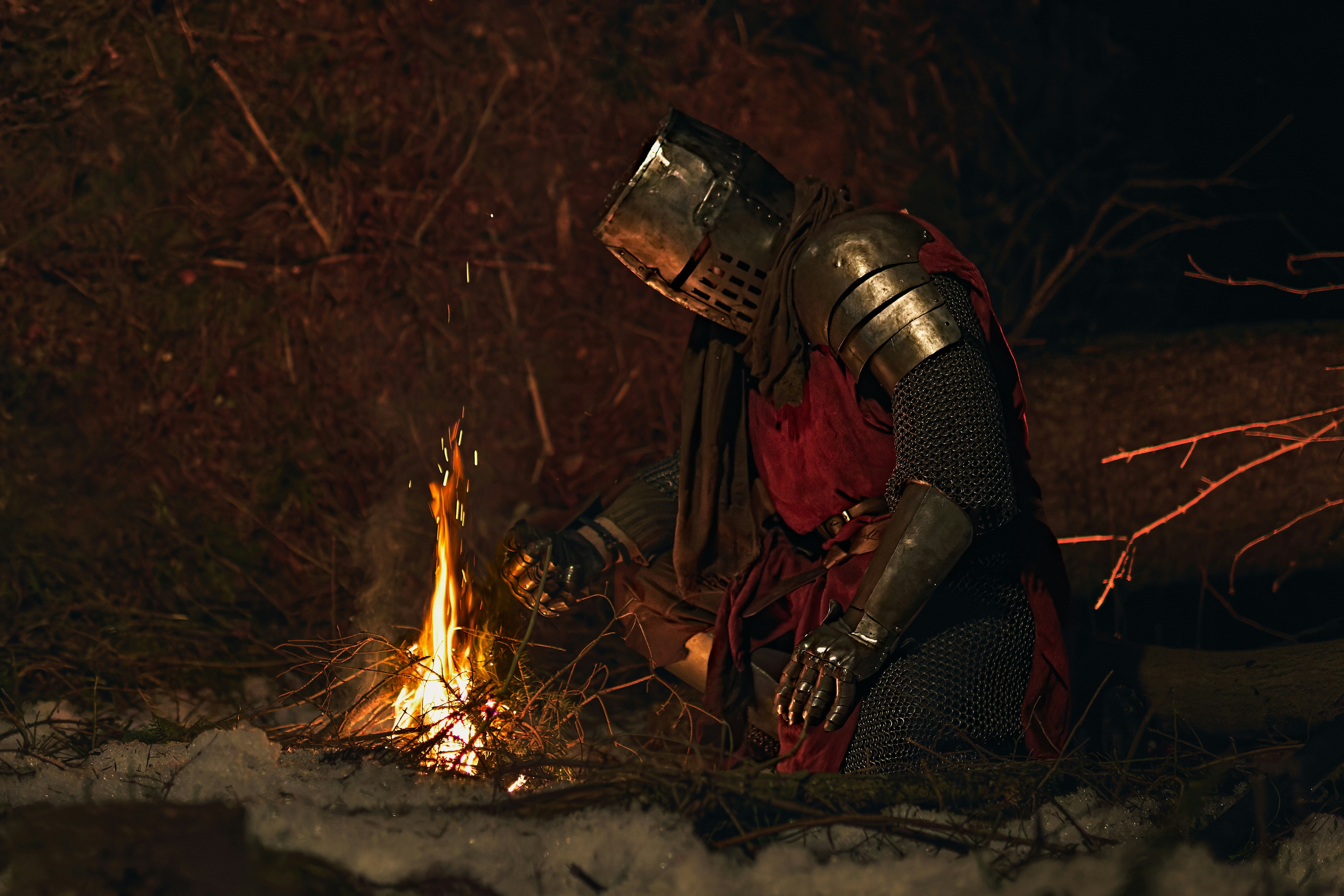 Ember Knight by the Firelight