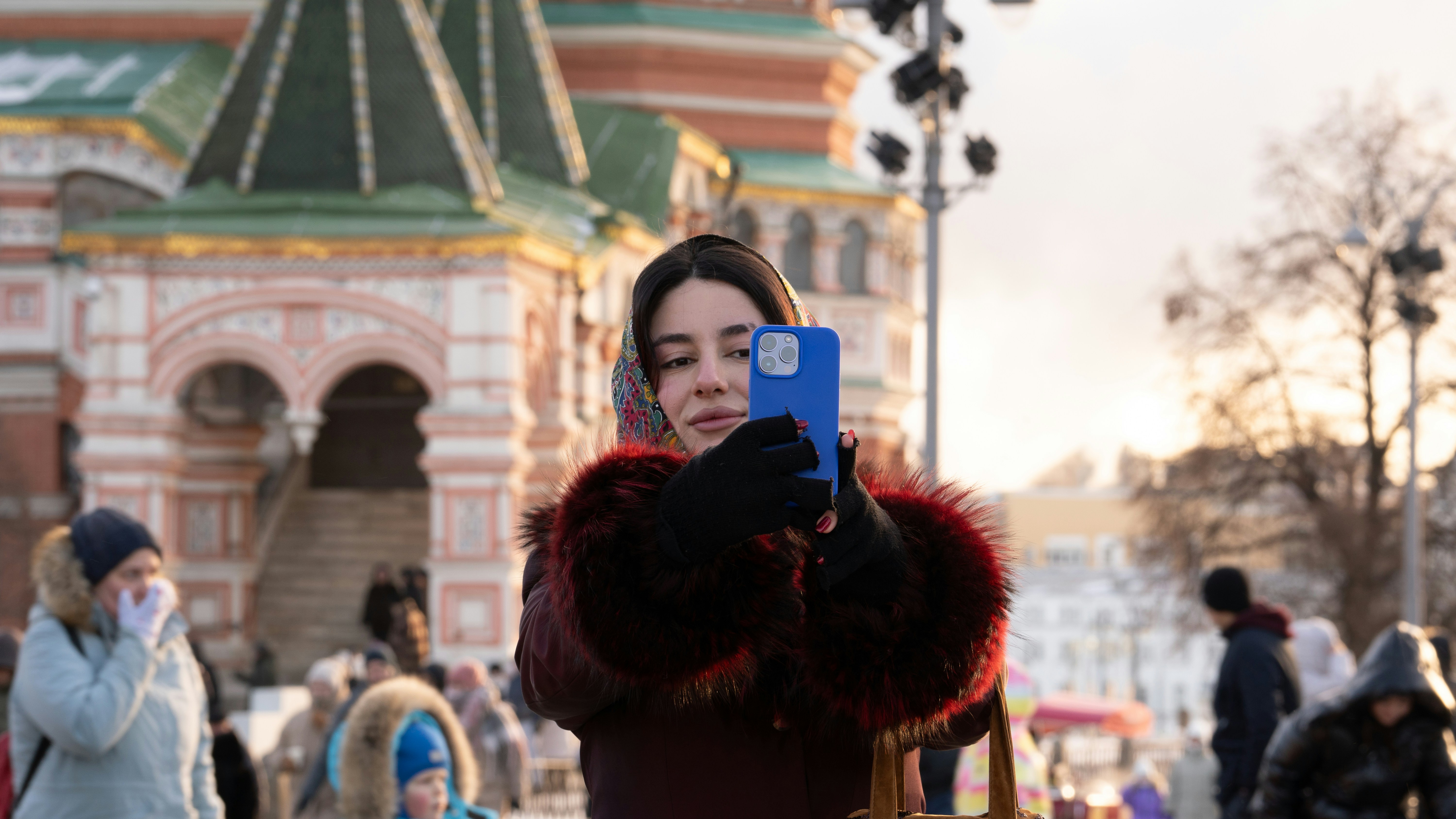 Selfie at the Cathedral Courtyard