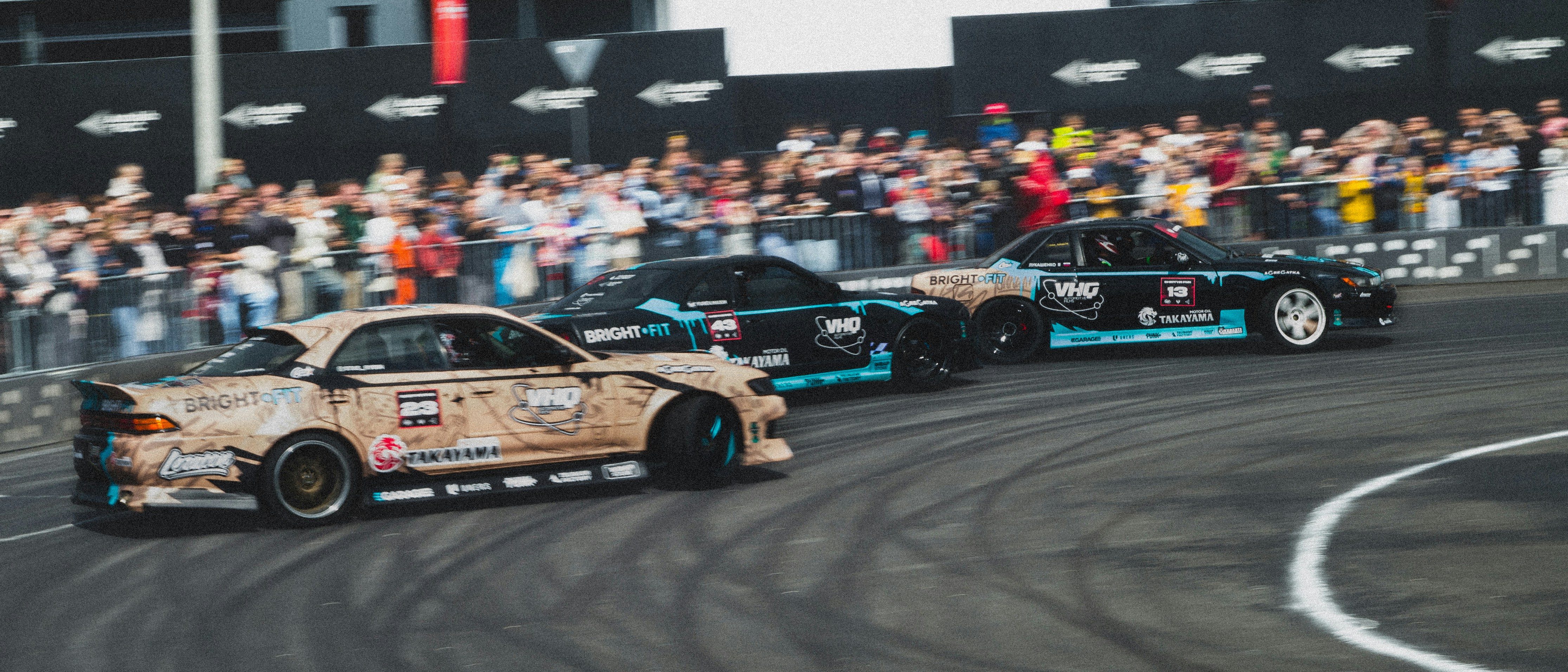 Pursuit at the Line: A Drift into the Crowd