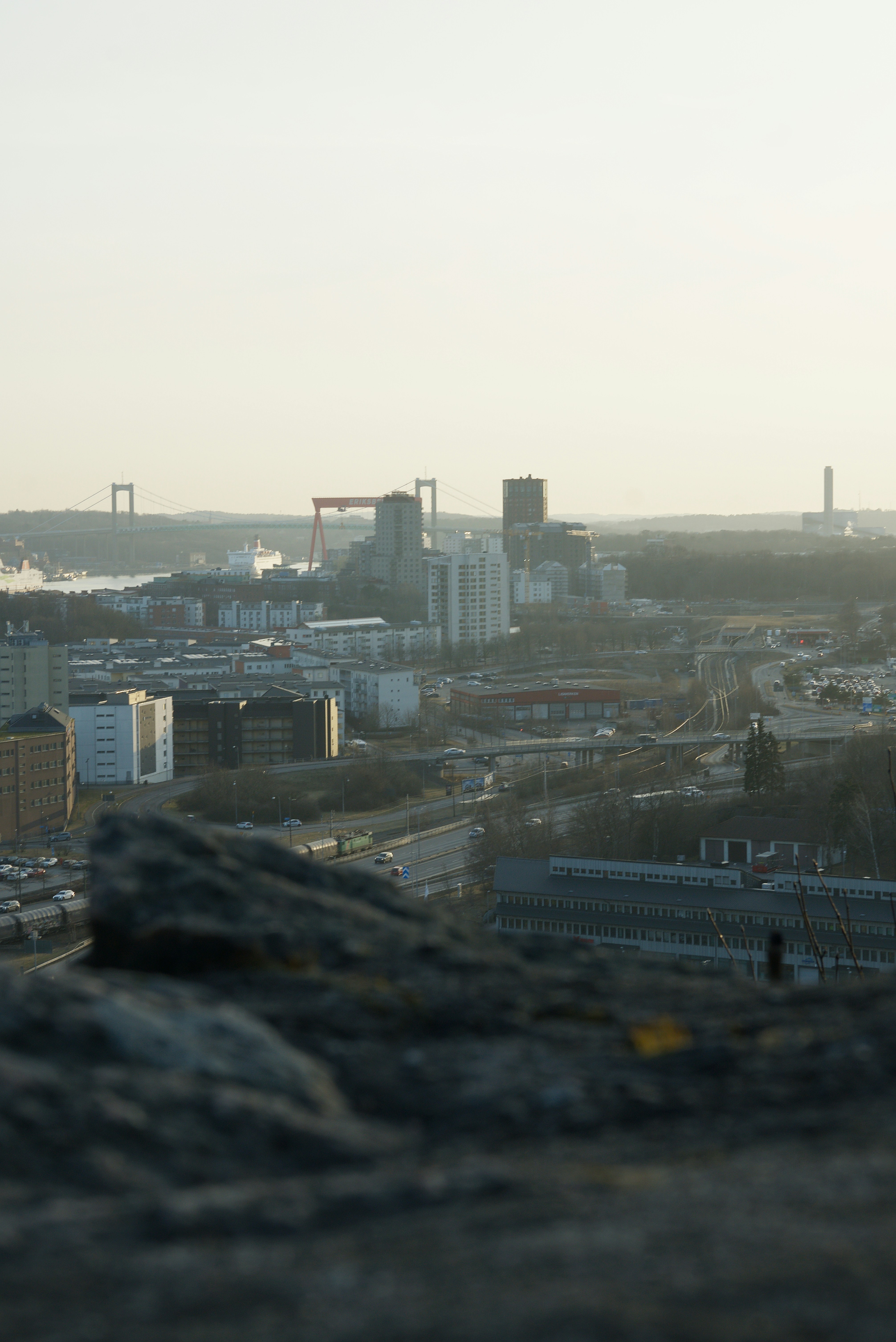 Horizon Edge: Cityscape from a Prominent Rock