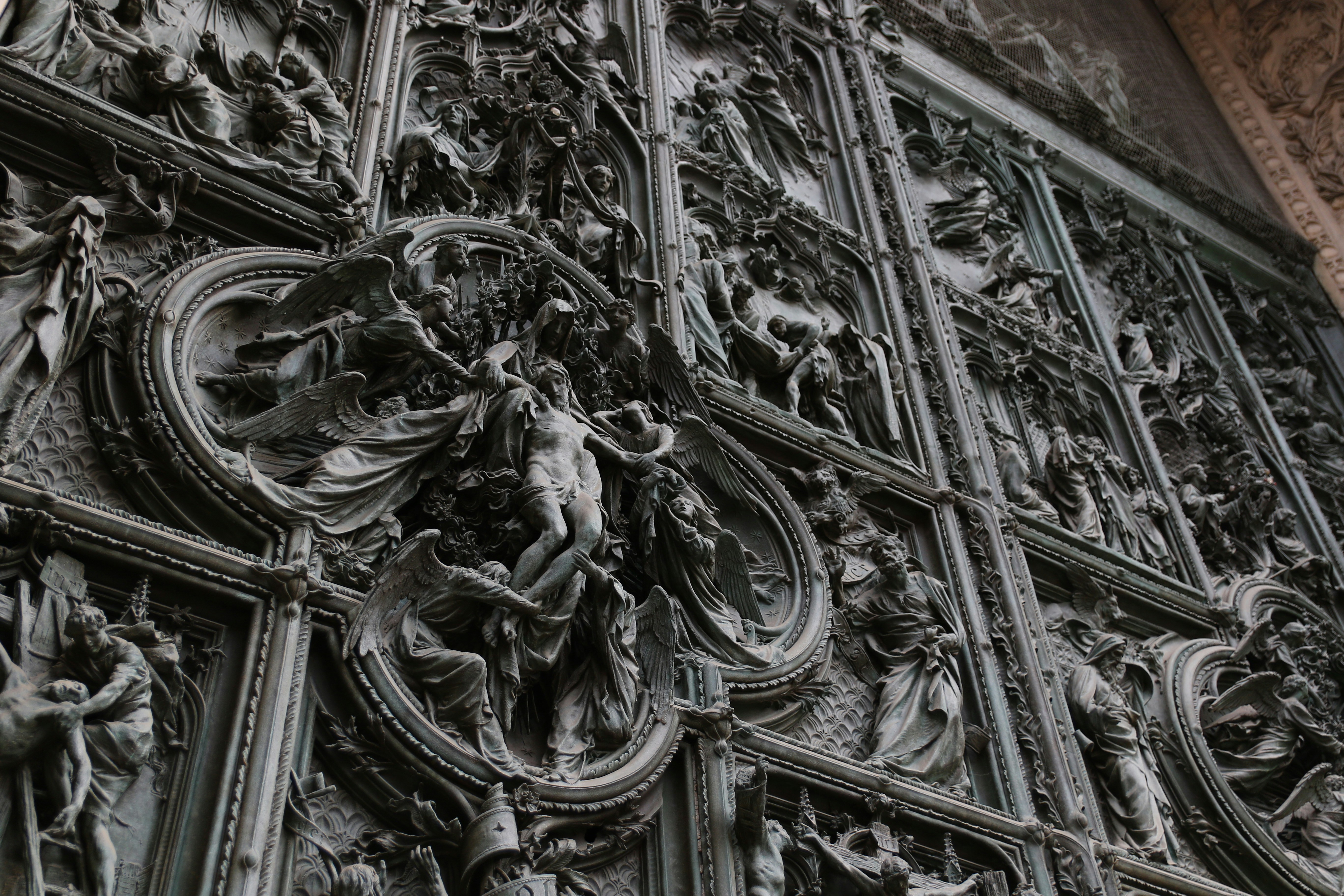 Relief Detail on a Gothic Cathedral Portal