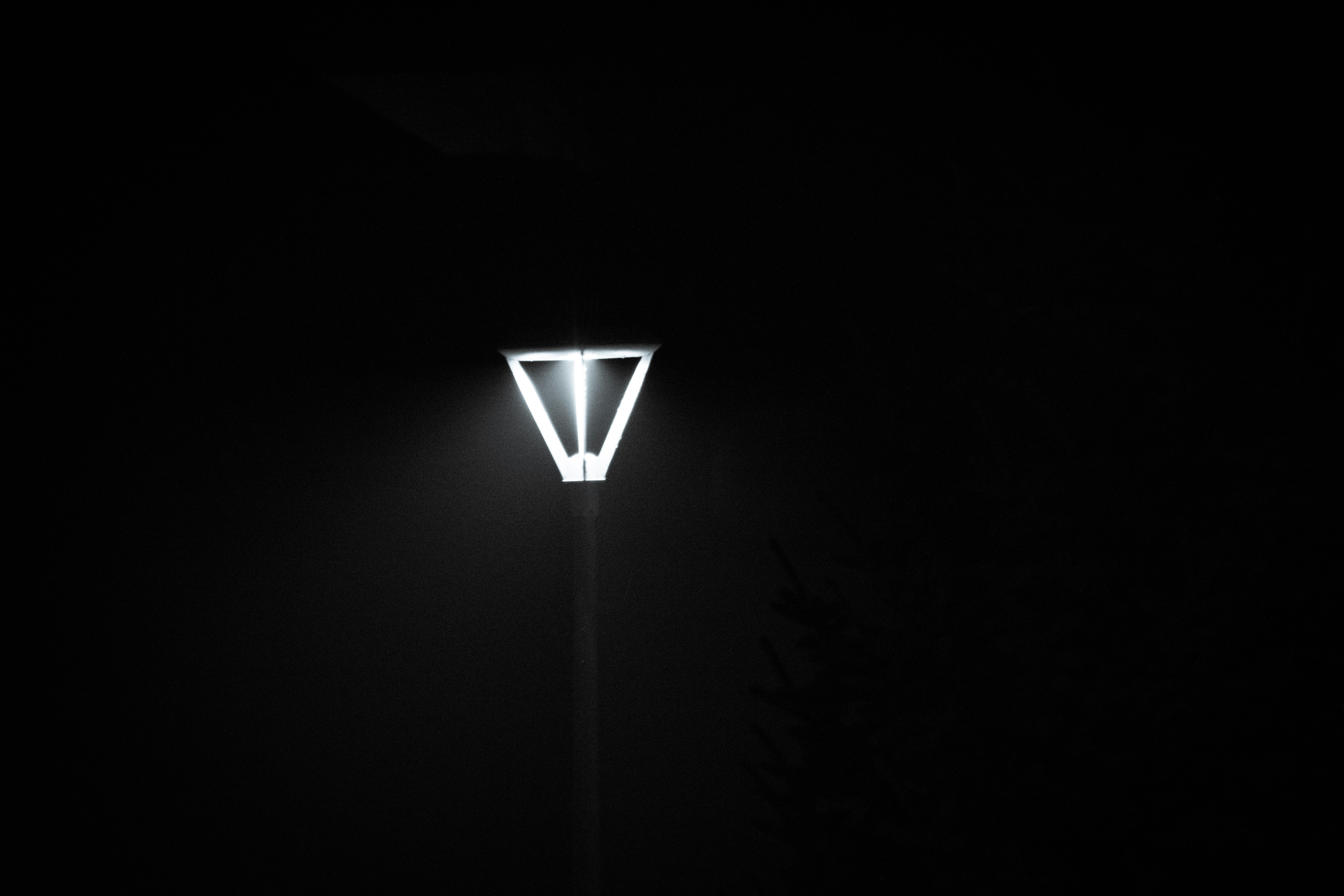 Lone Lantern in the Night