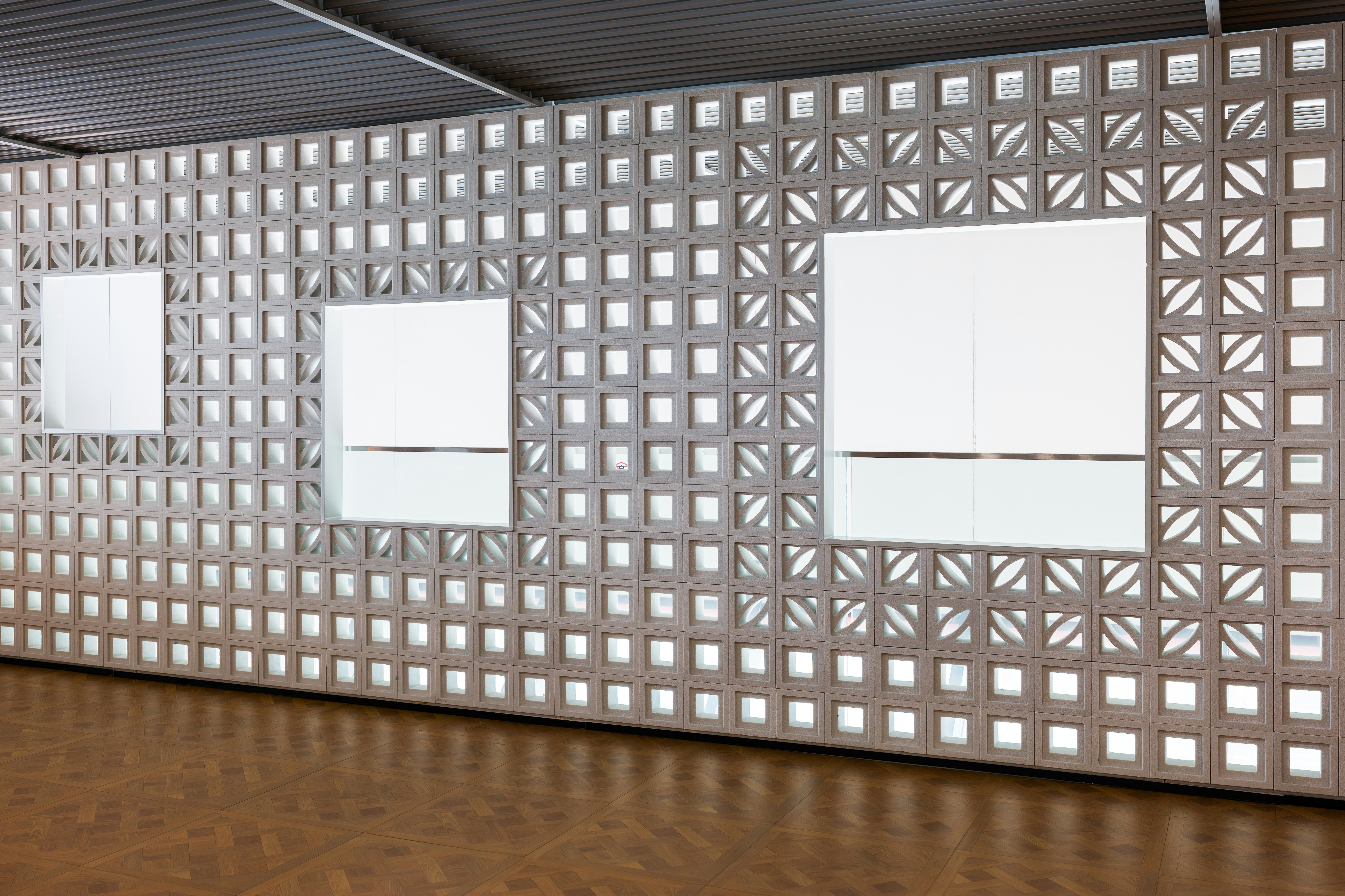 Geometric Light: A Gallery Wall of Recessed Squares