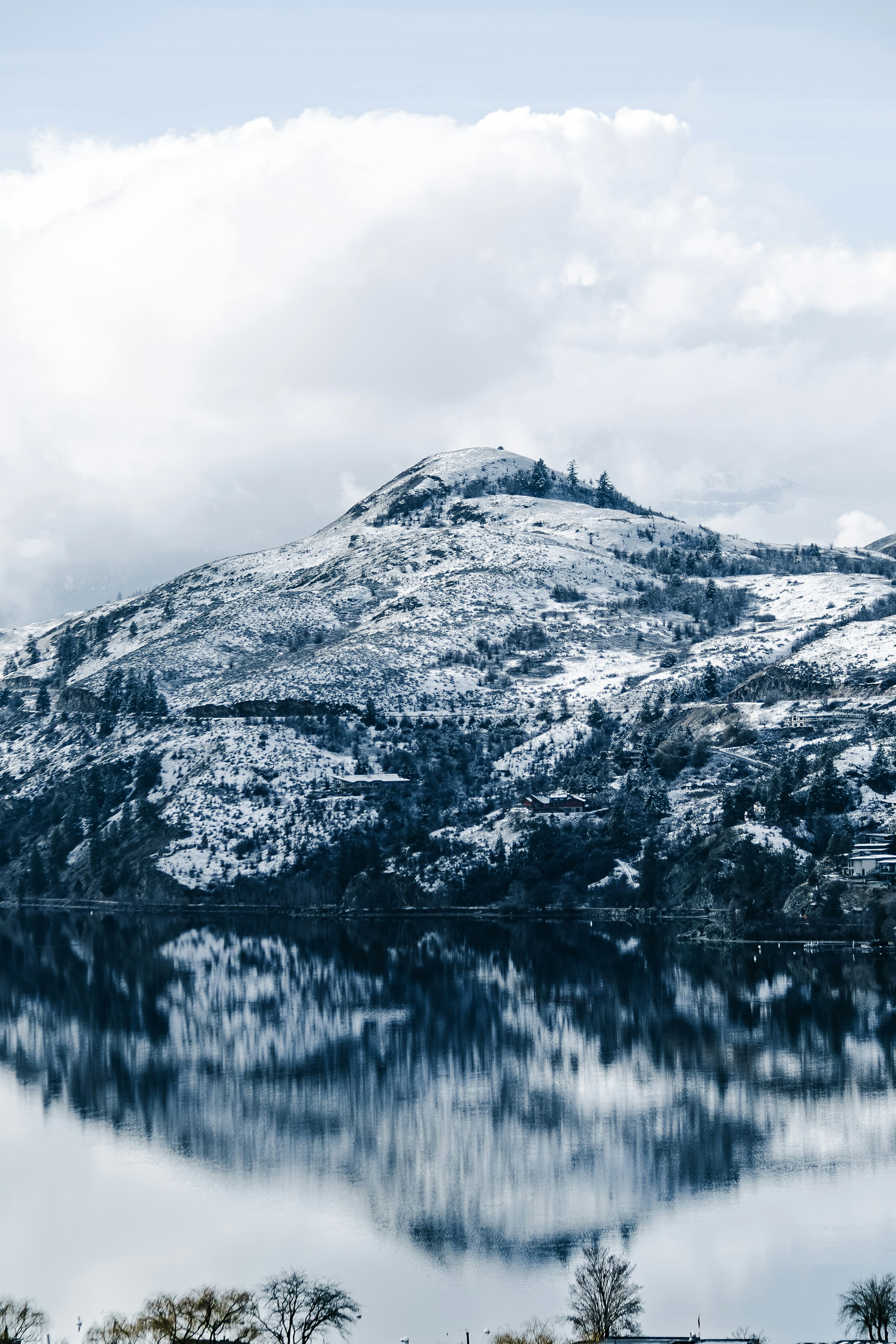 Snow-Capped Peak Reflections: A Quiet Lake Portrait