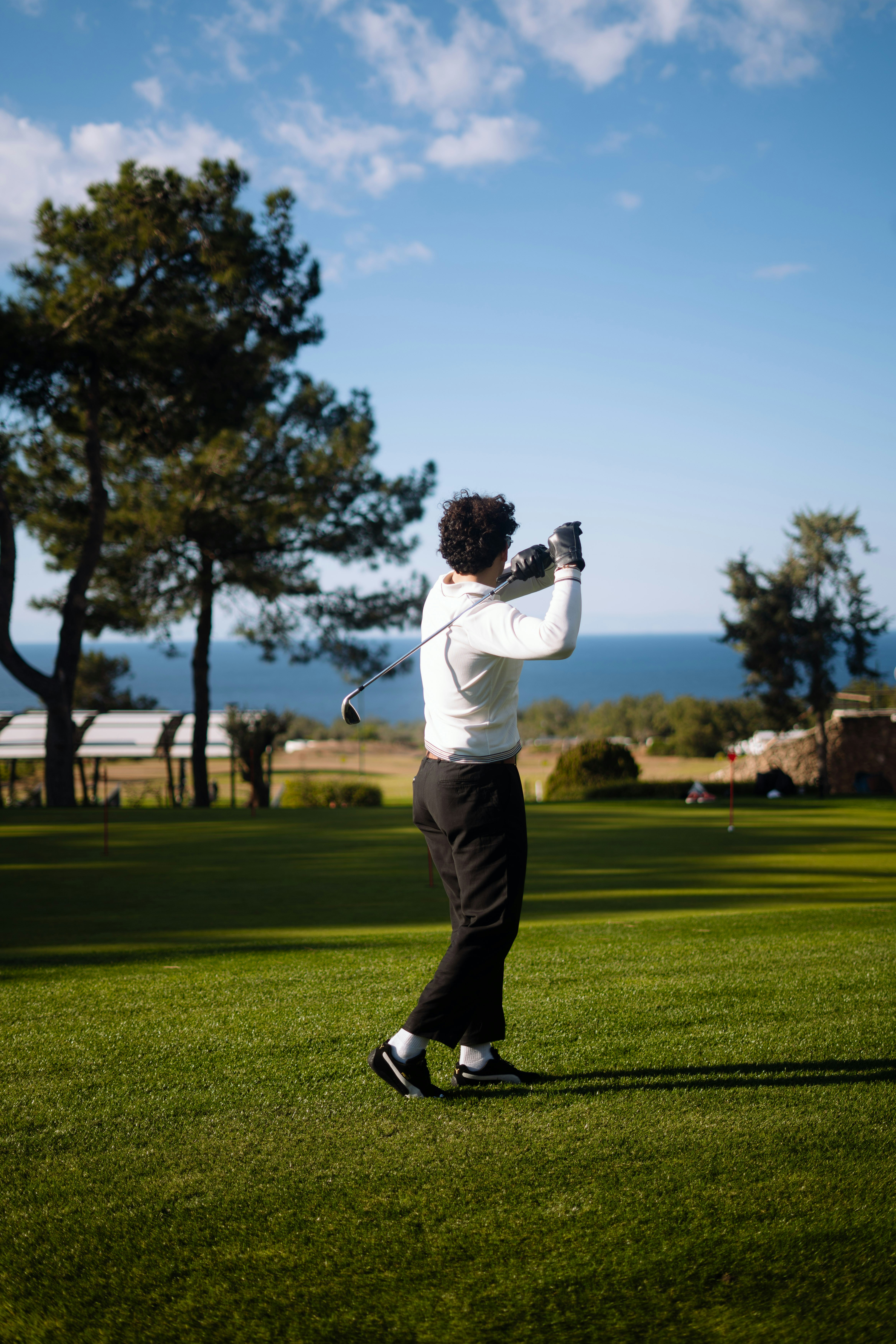 Golf Swing at Sunset Greens