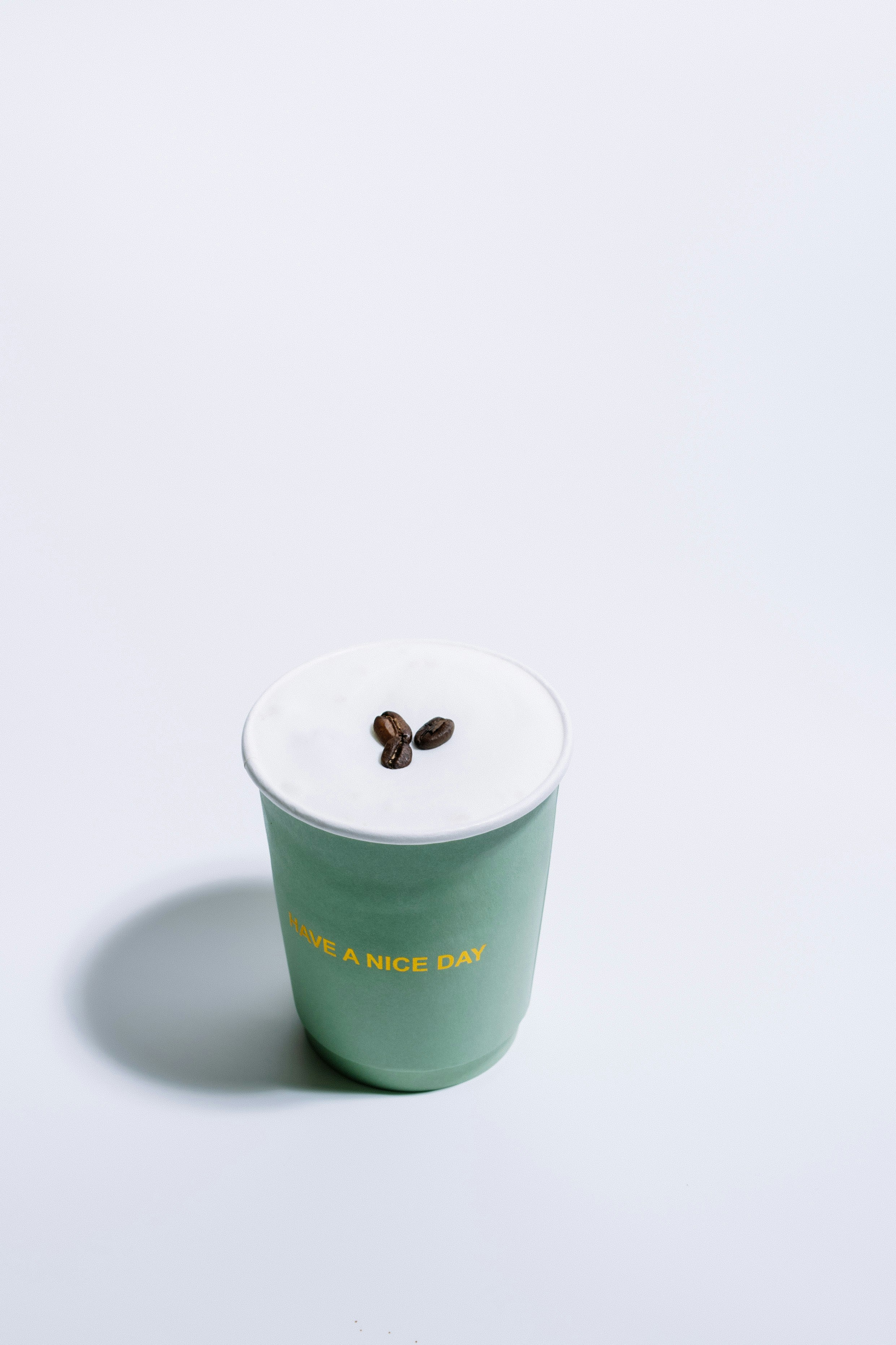 Peppermint of Calm: A Minimal Cup on White