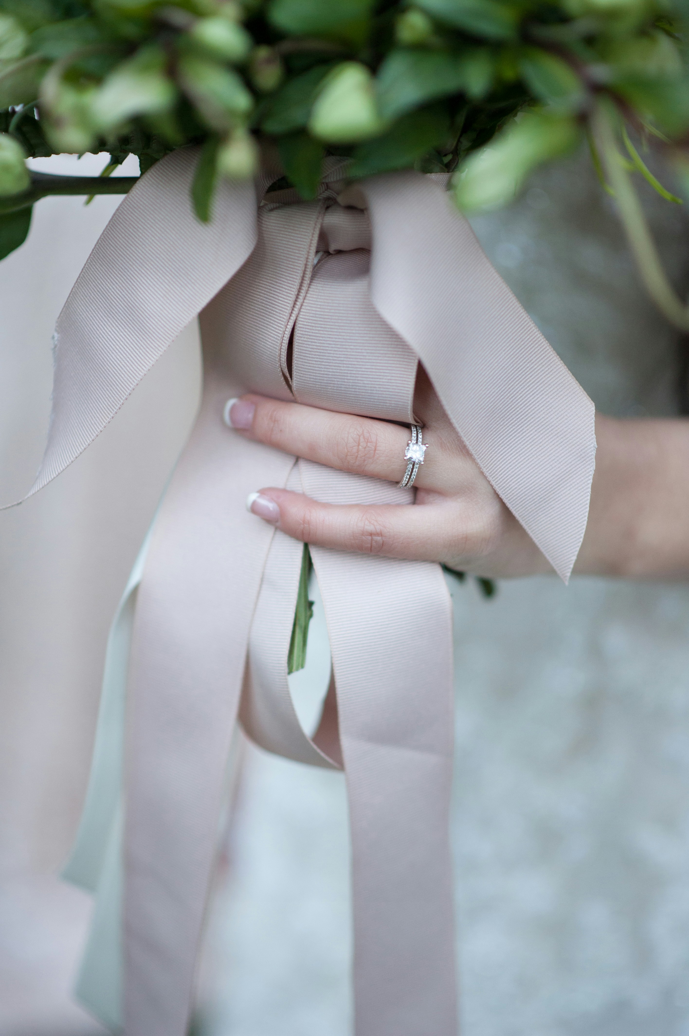 The Soft Ribbon of Promise: A Bouquet Wrapped in Blush