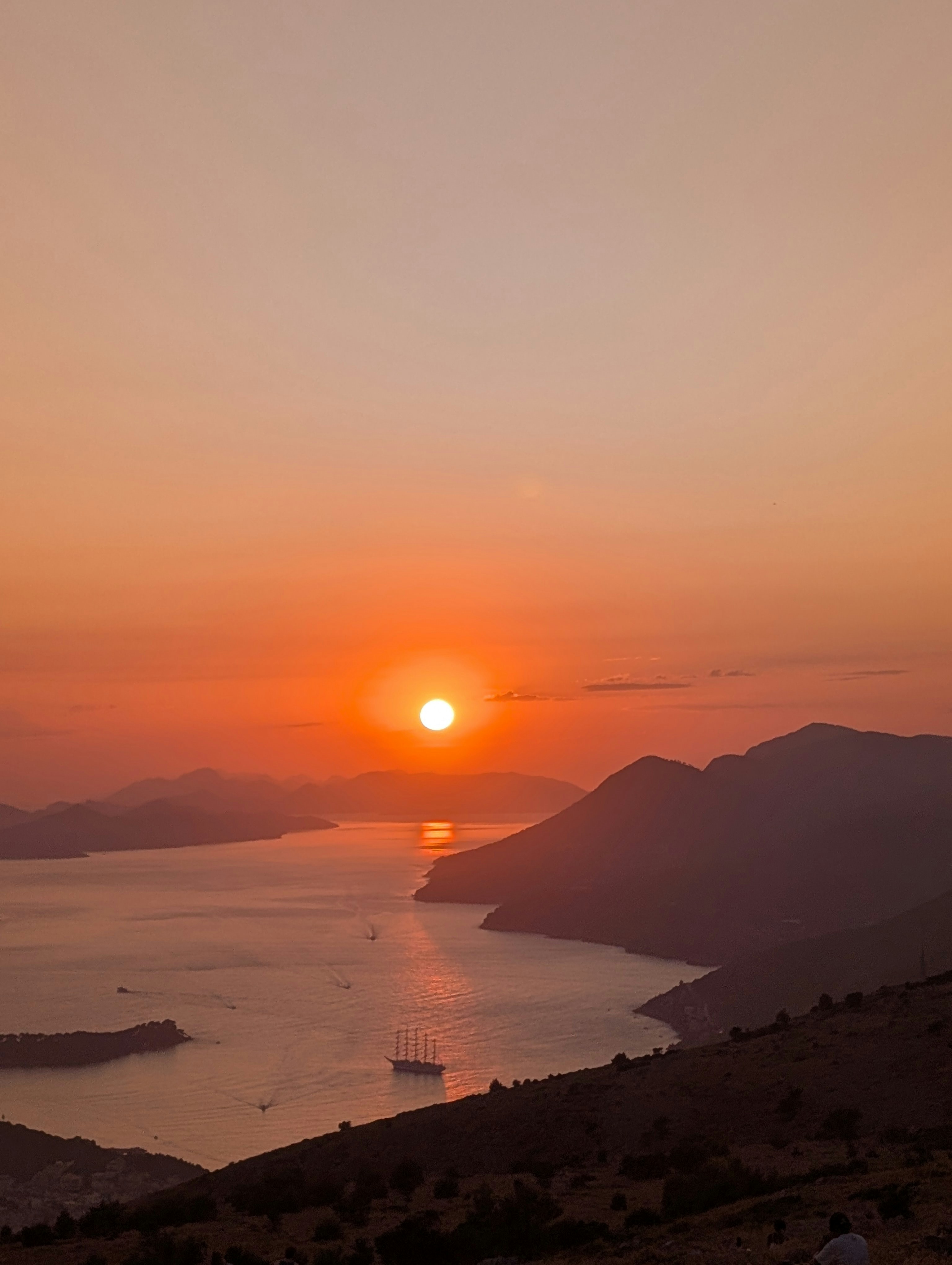 Sunset Over the Silent Fjord