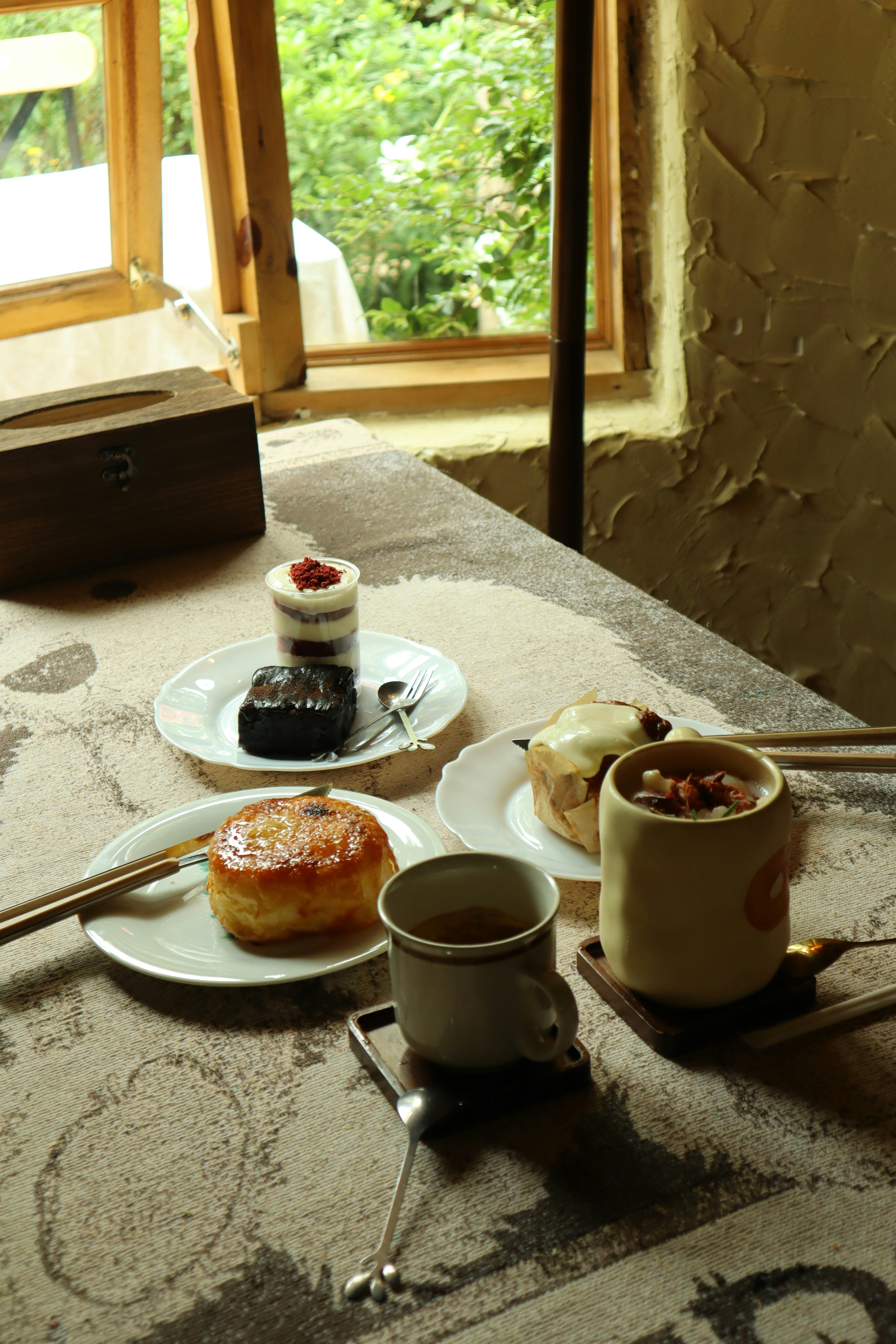 A Quiet Café Table: Delights at Dusk