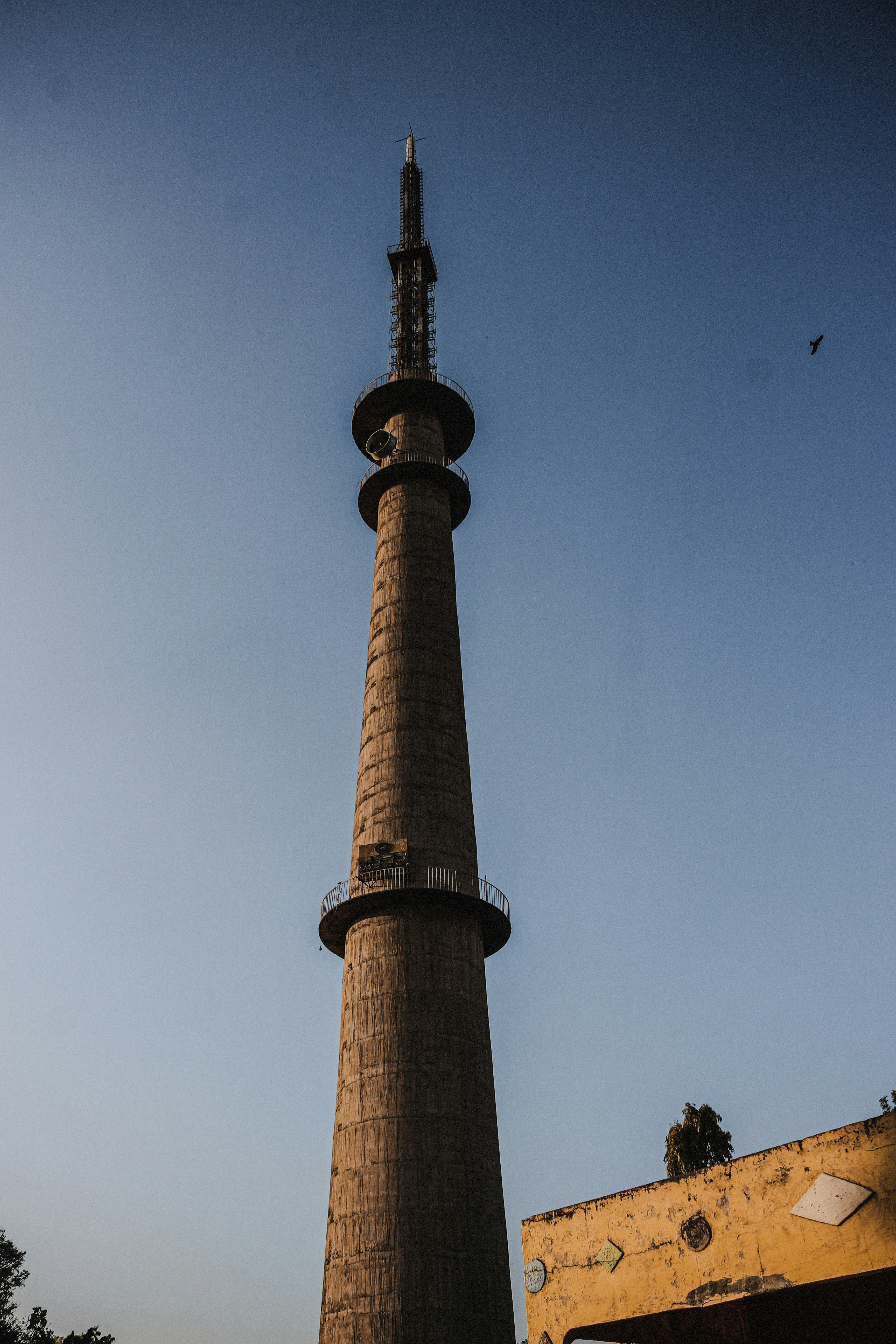 Towering Silence: A Concrete Needle Reaching the Empty Sky