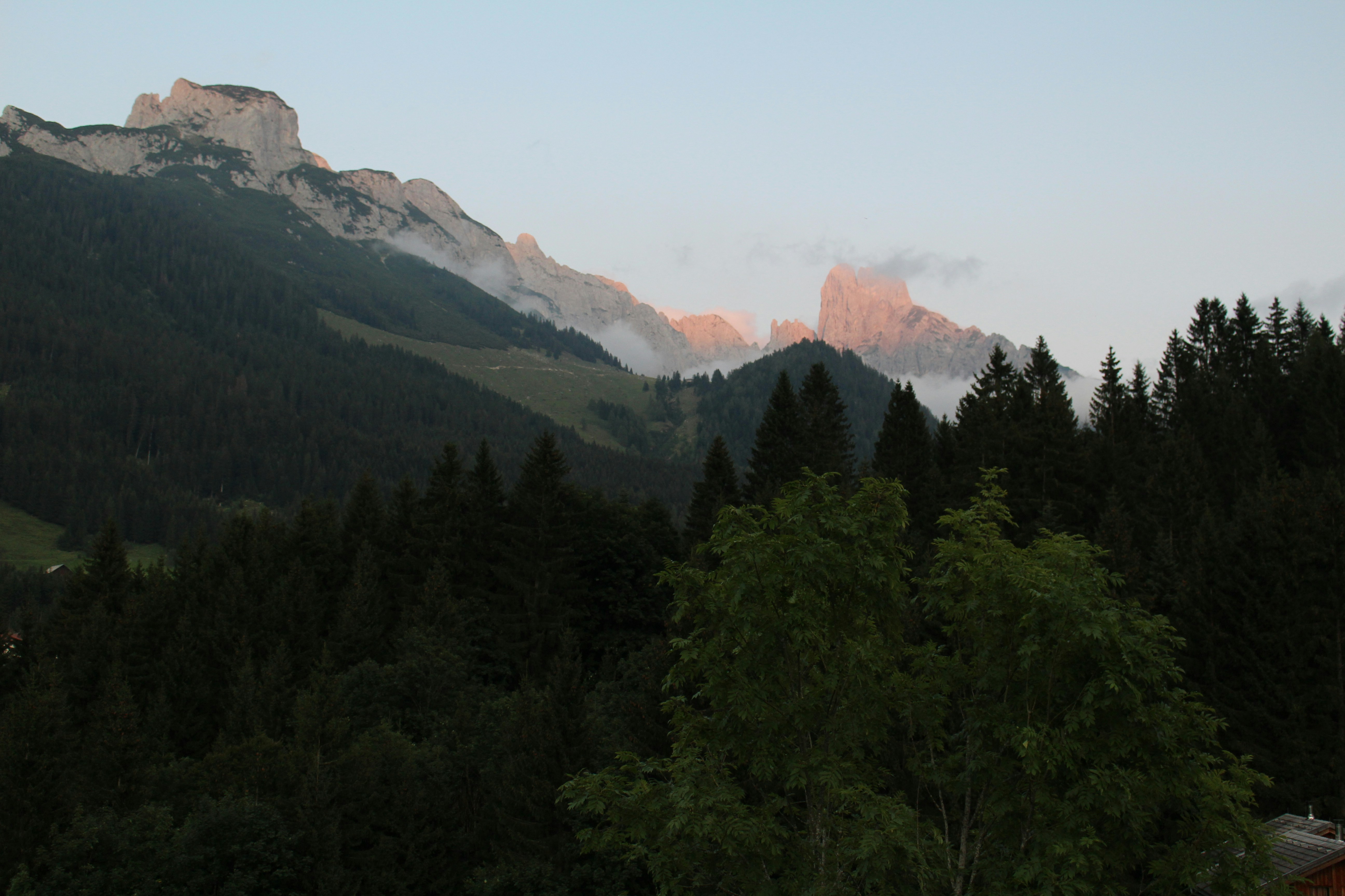 Ridge of Light: Dawn Touches the Alpine Peaks