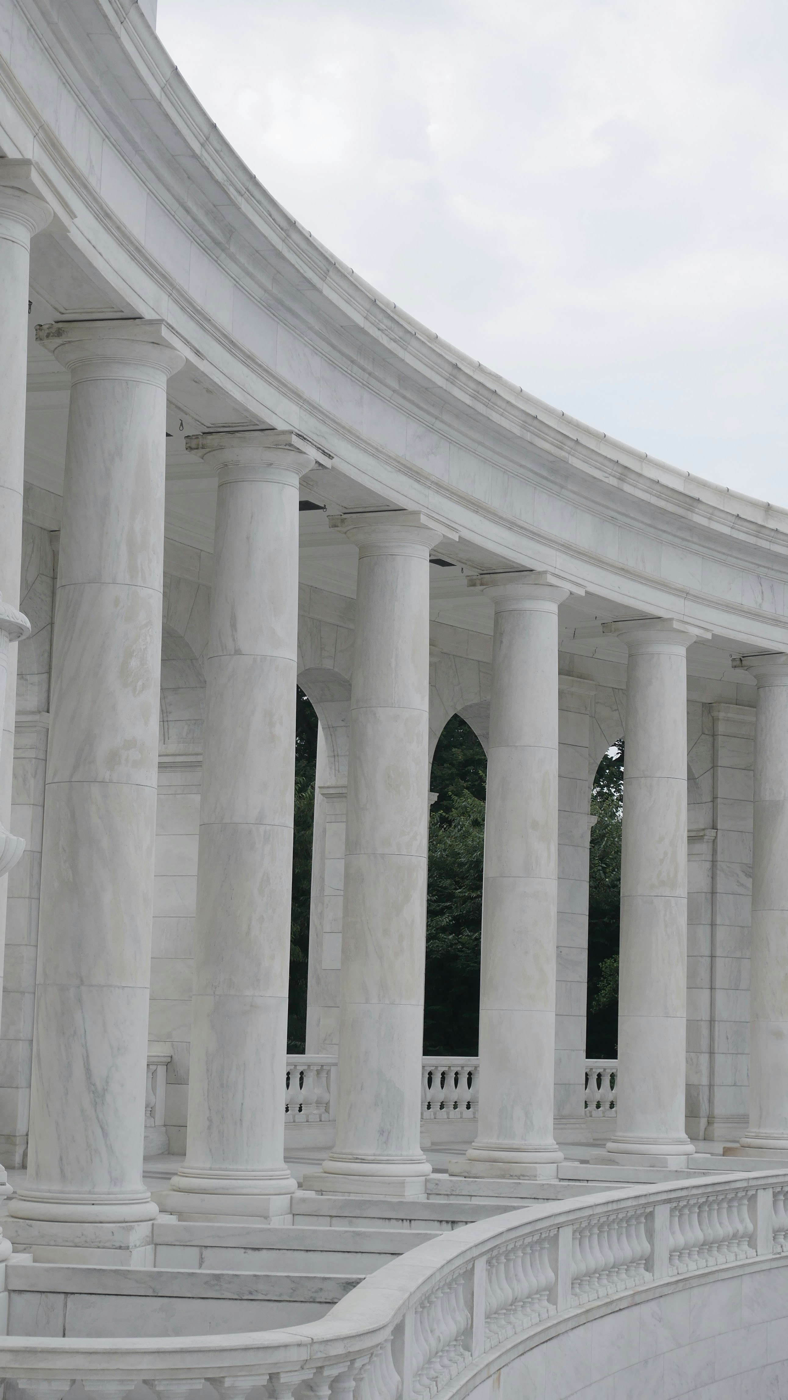 Colonnade in Marble Quietude