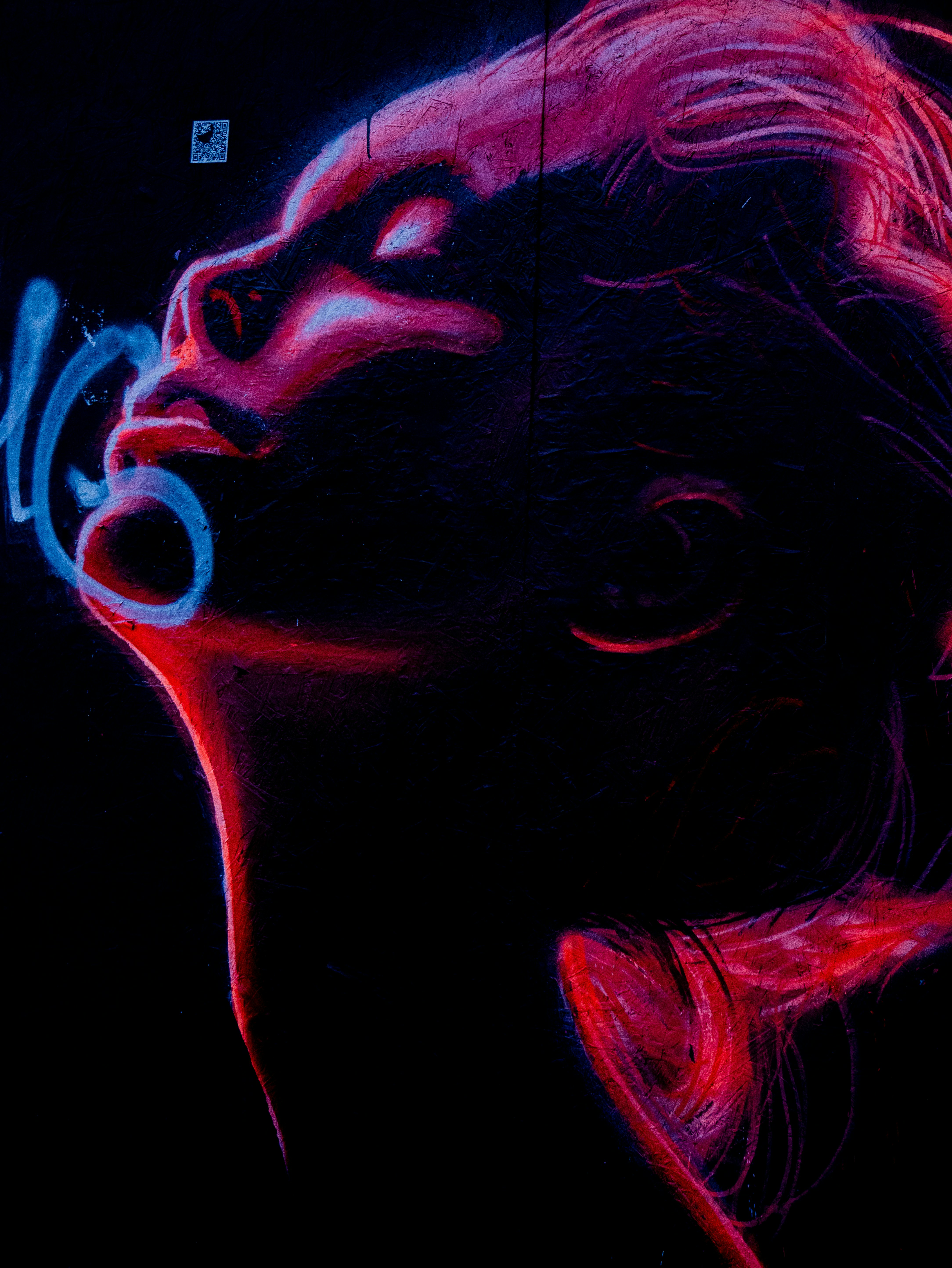 Neon Reverie: A Profile of Light and Breath