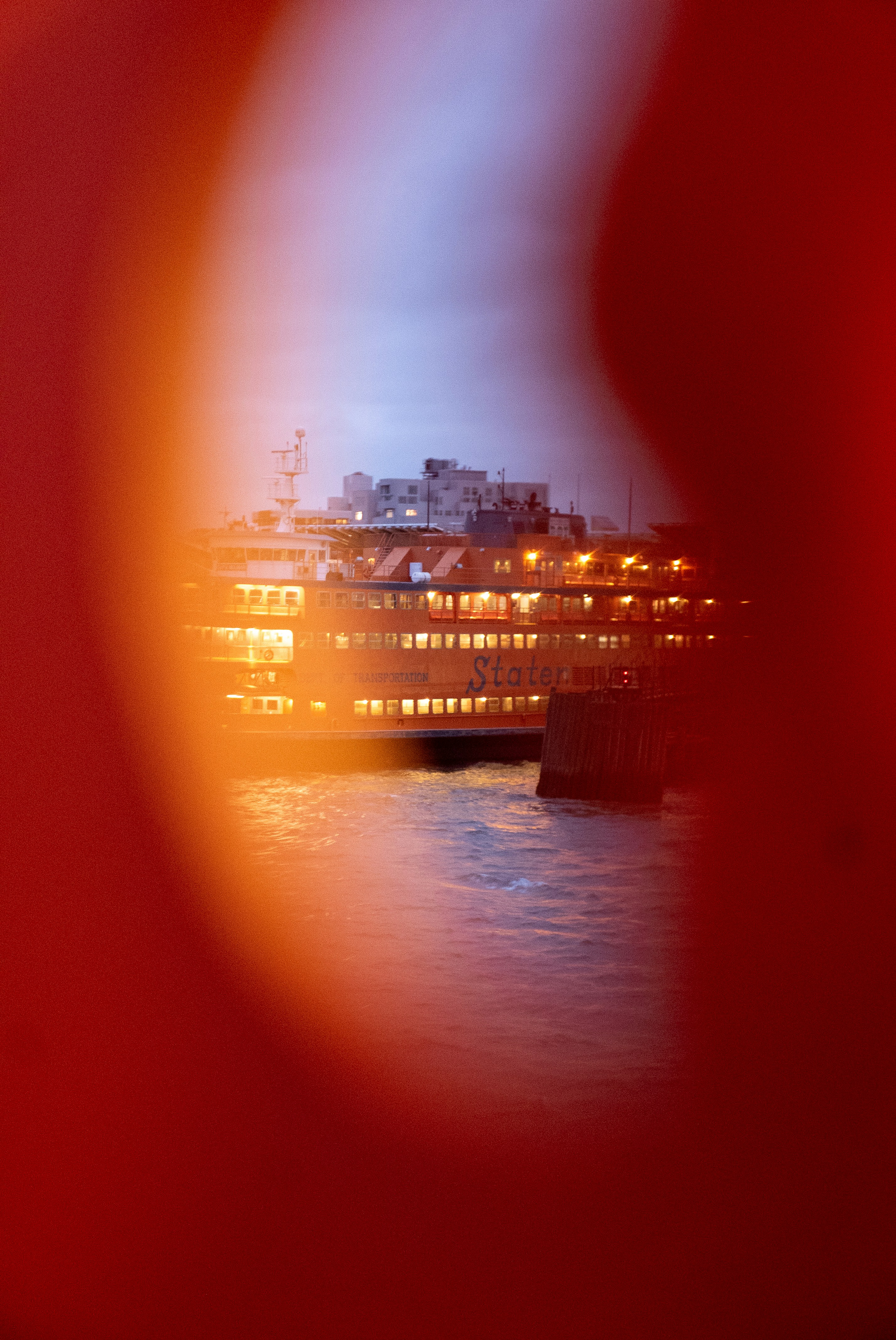 Through the Harbor Grate: A Ferry in the Gaps