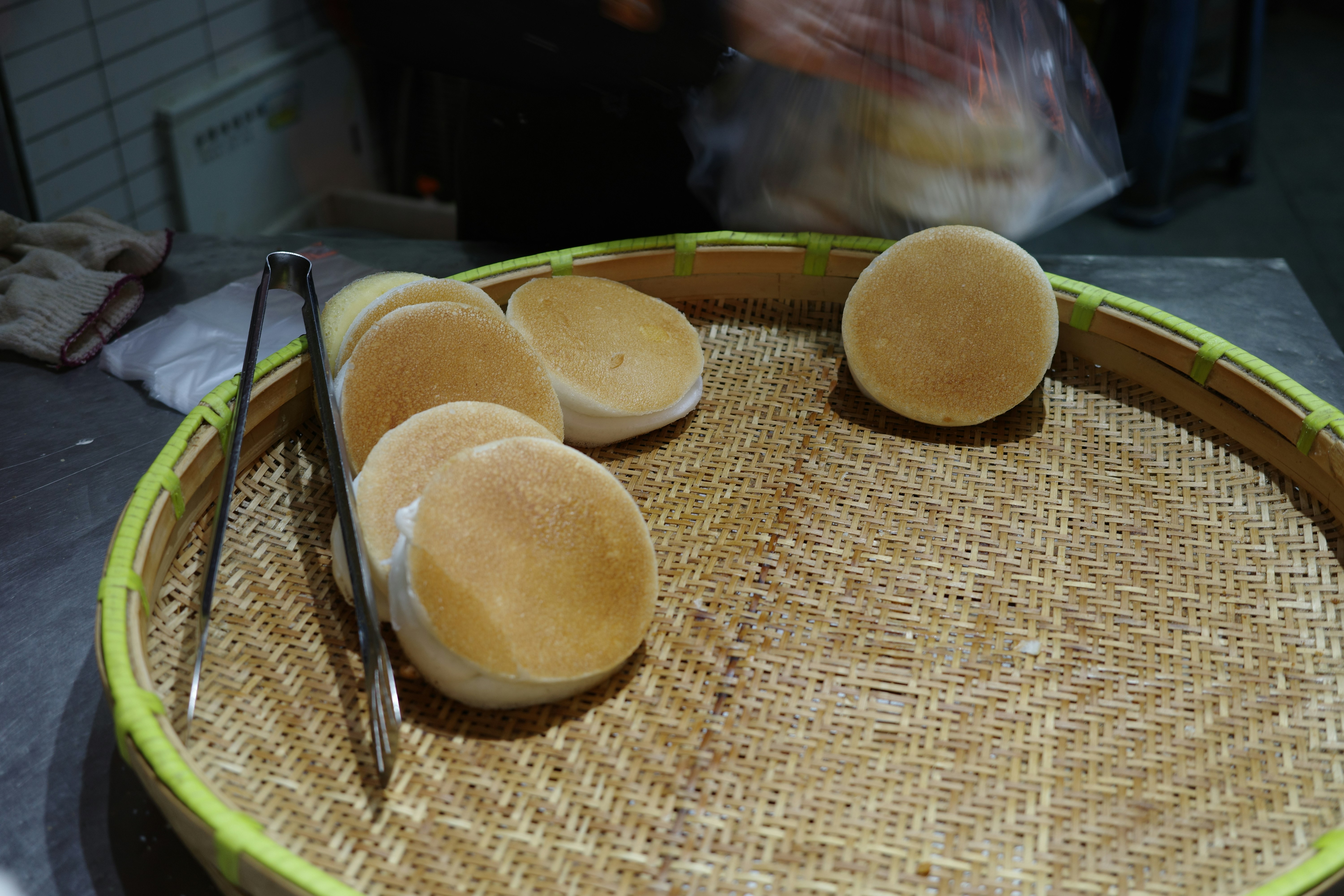 Basket of Buns at the Vendor Stall