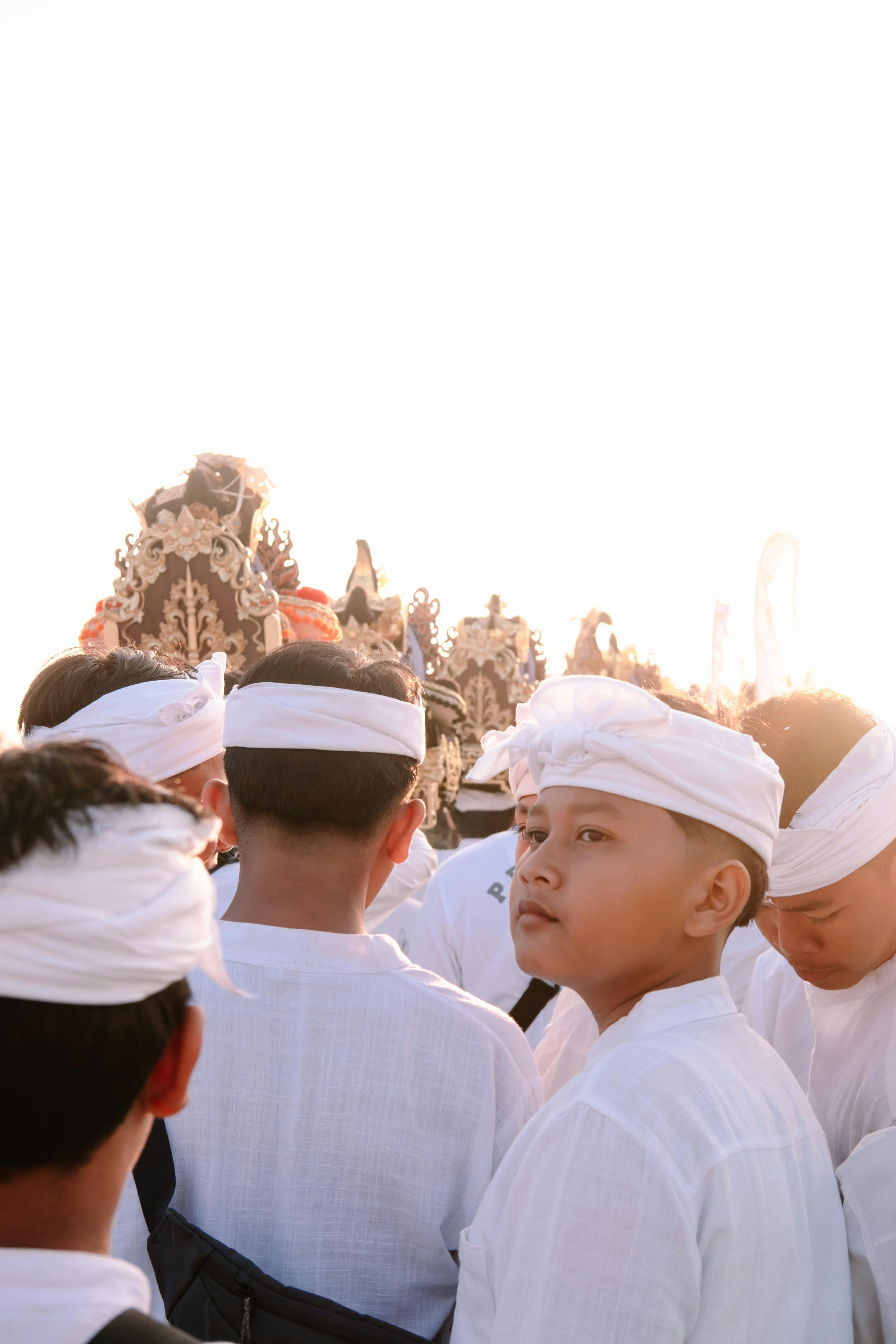 Quiet Confidence Among Draped Crowns