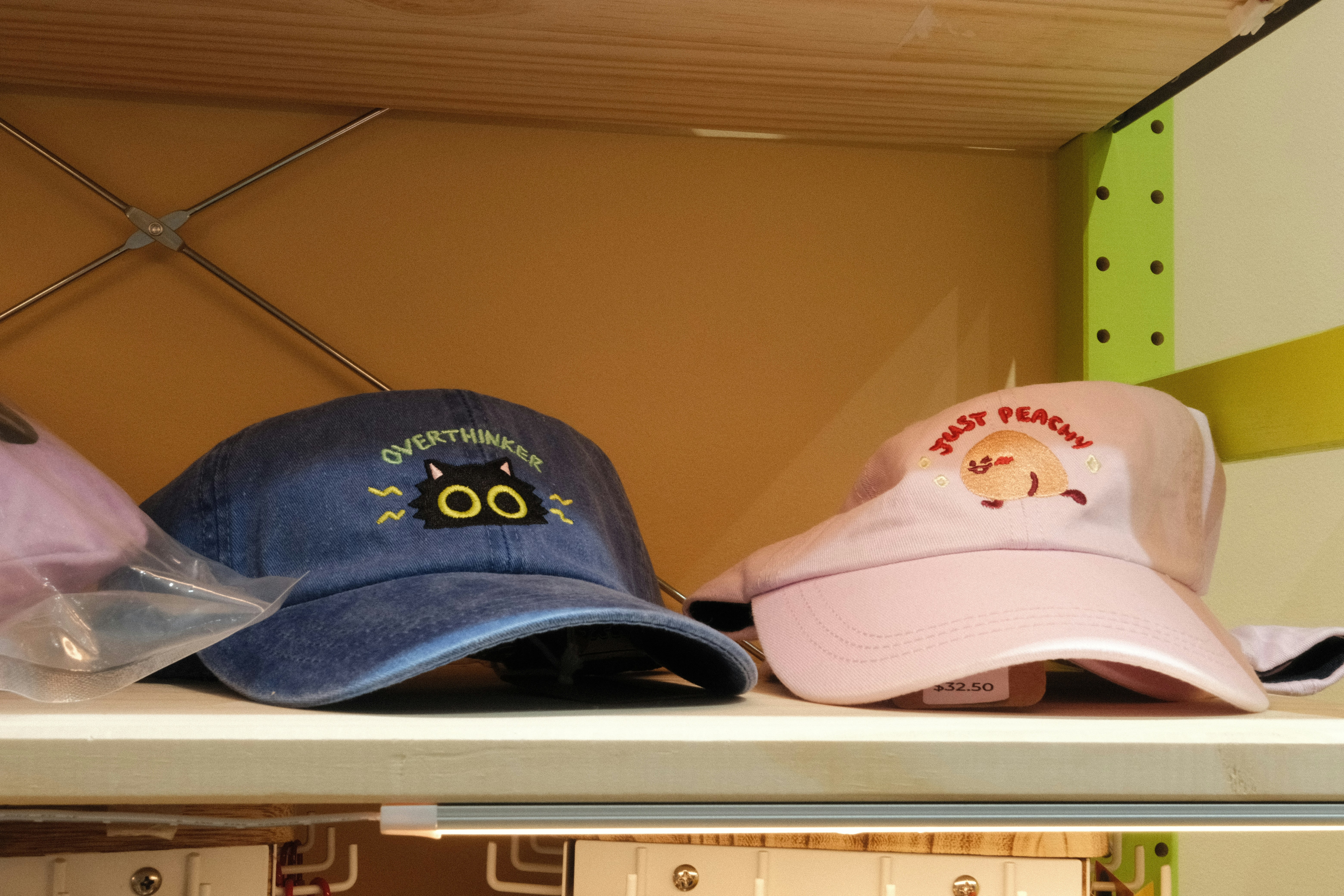 Caps on Display: A Quiet Shelf Moment