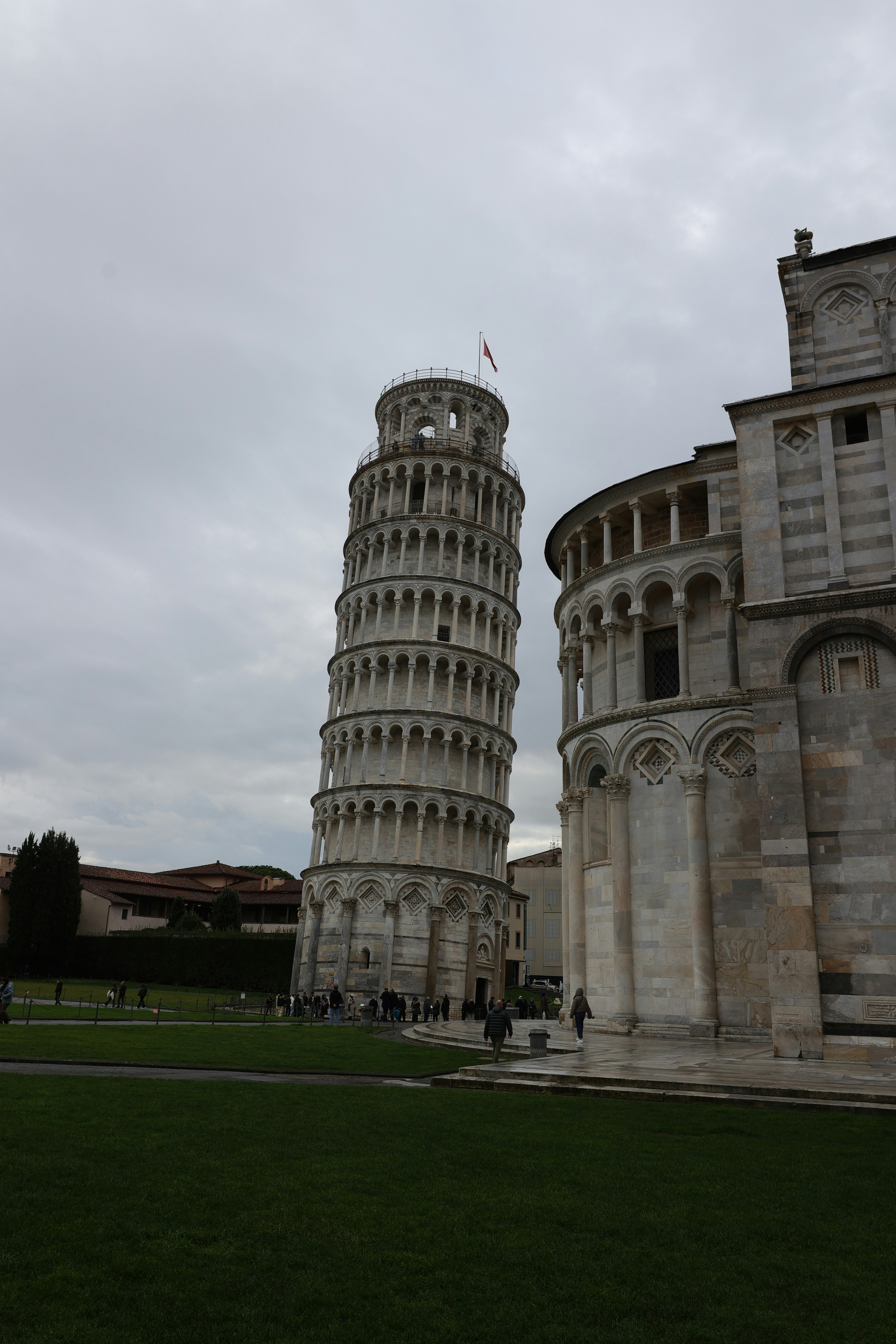 Leaning Sentinel and Basilica: Towering Lean of Pisa