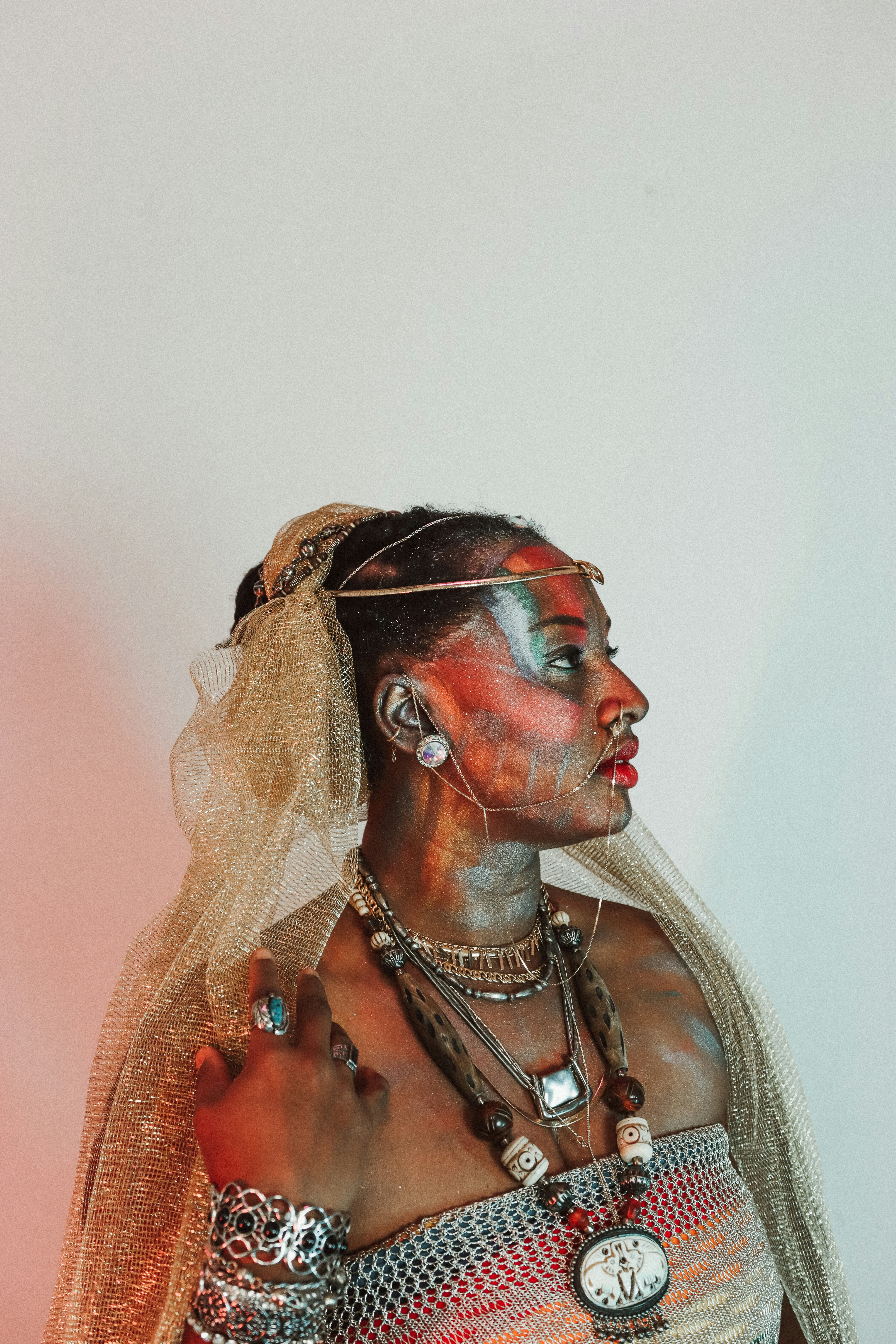 Radiant Adornment: A Portrait of Color and Craft