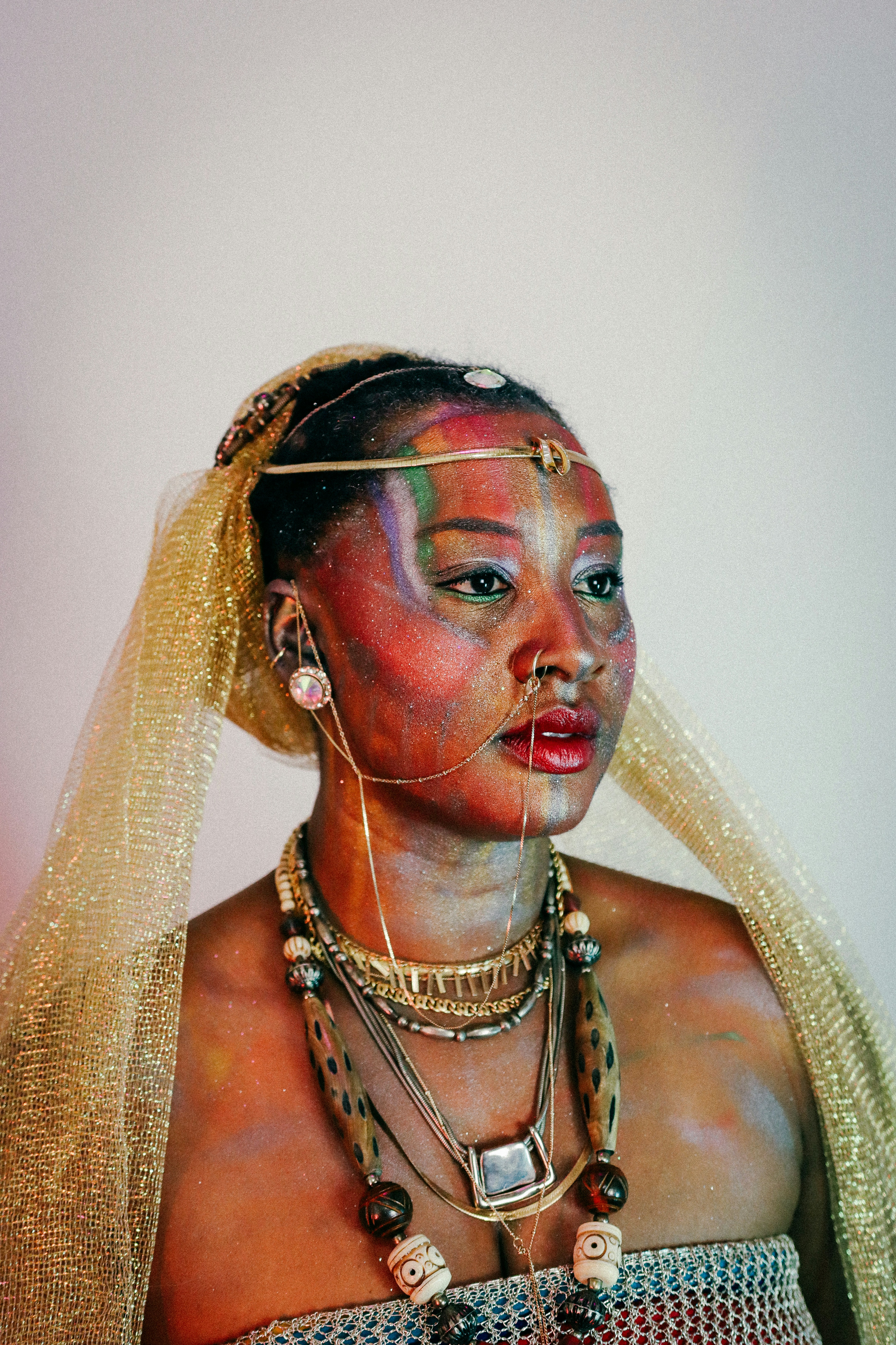 Veil of Color and Adornments: A Portrait in Ornate Ritual