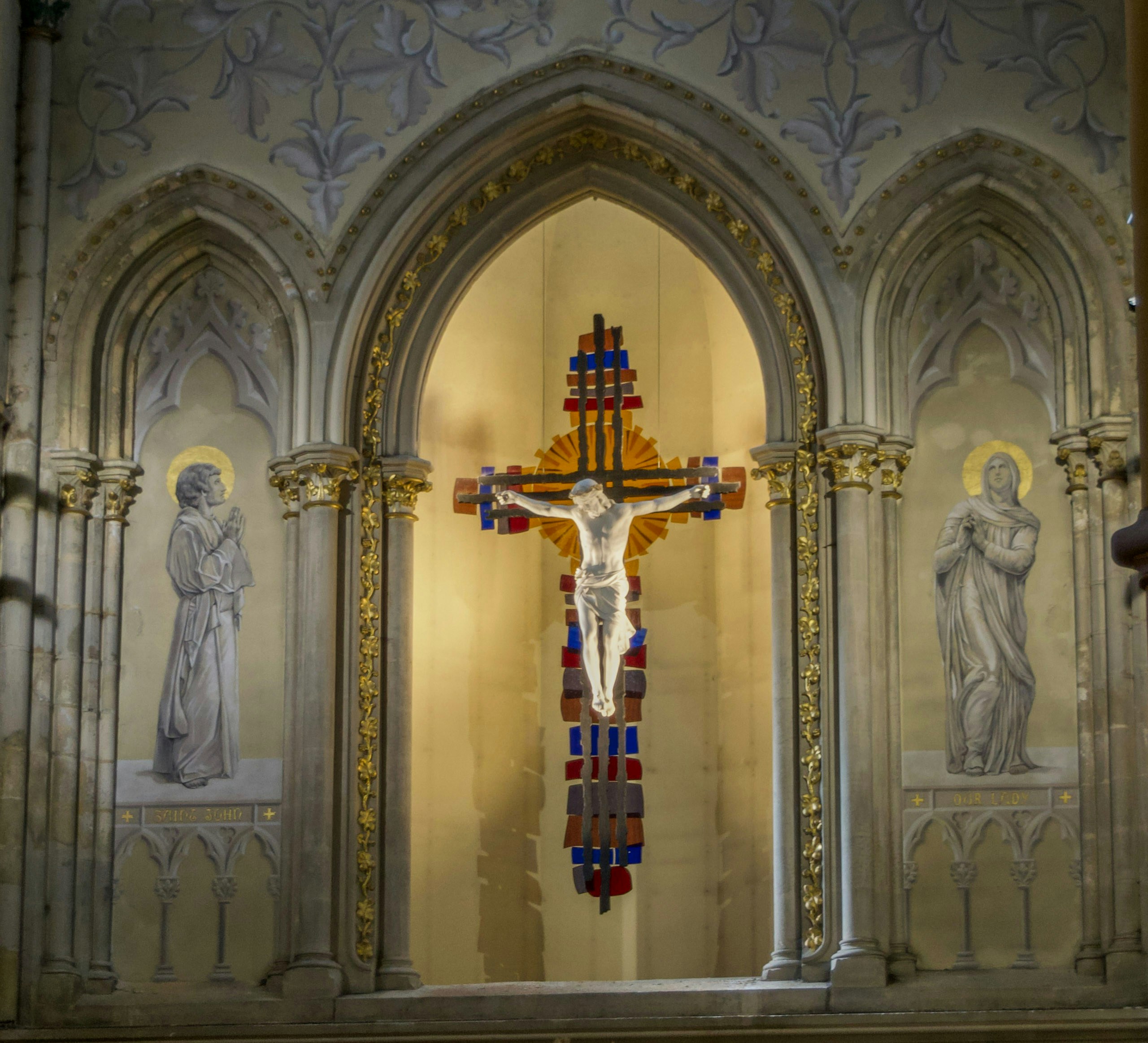 Sacred Steel: The Crucifix at Center Arch