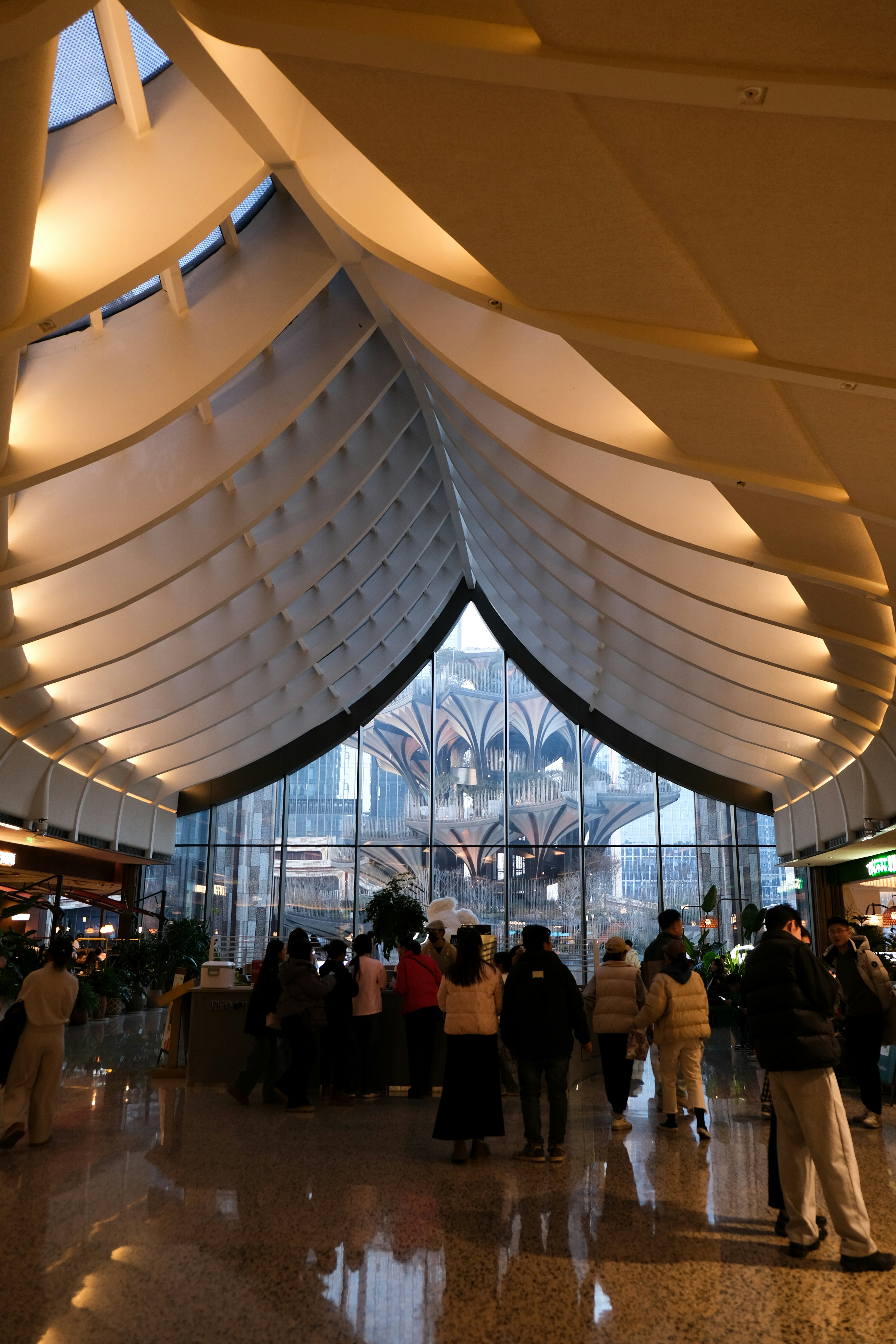 Transit Hall Aiming Toward the Cathedral Window