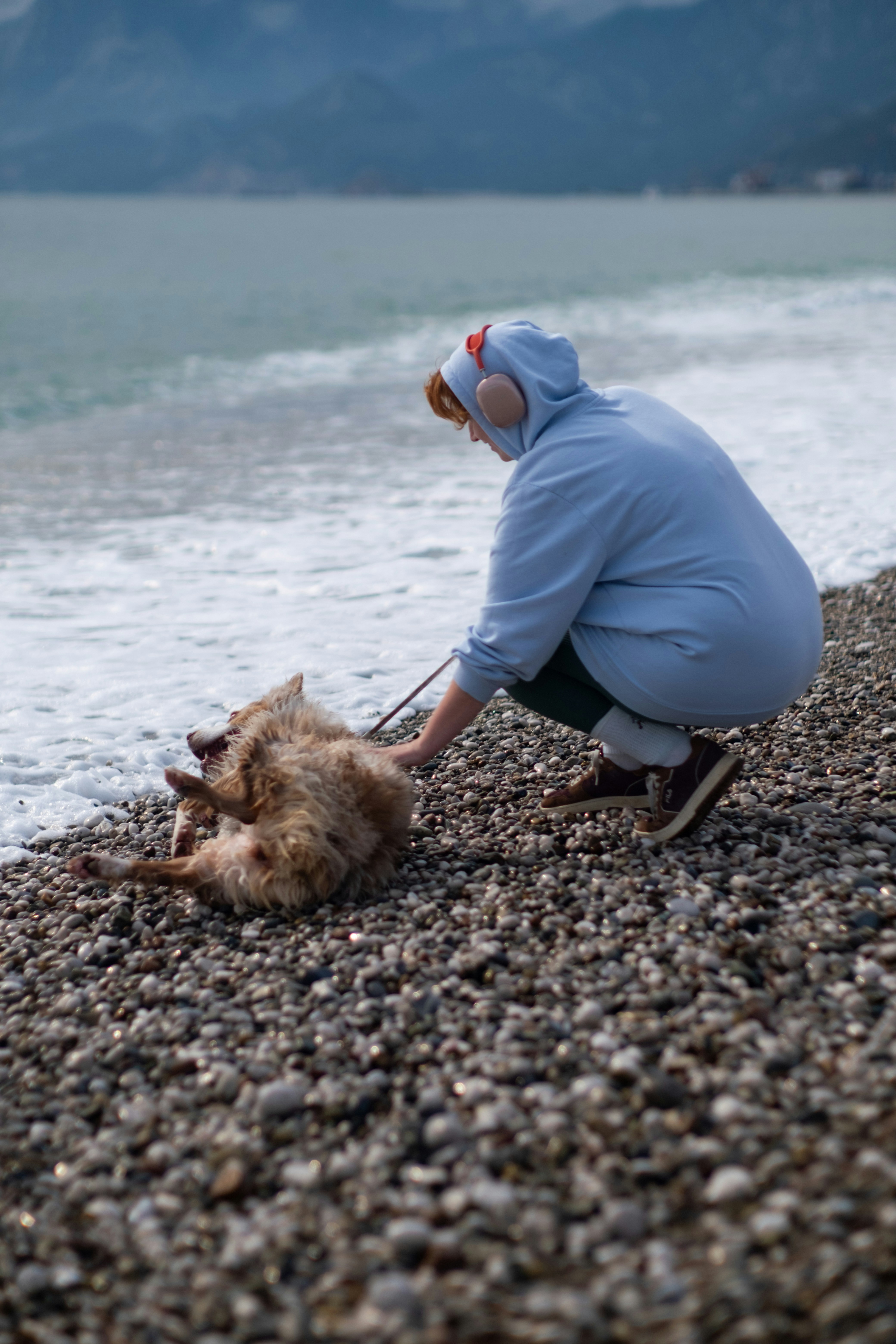 A Quiet Moment by the Pebble Beach: Care and Comedy in Blue
