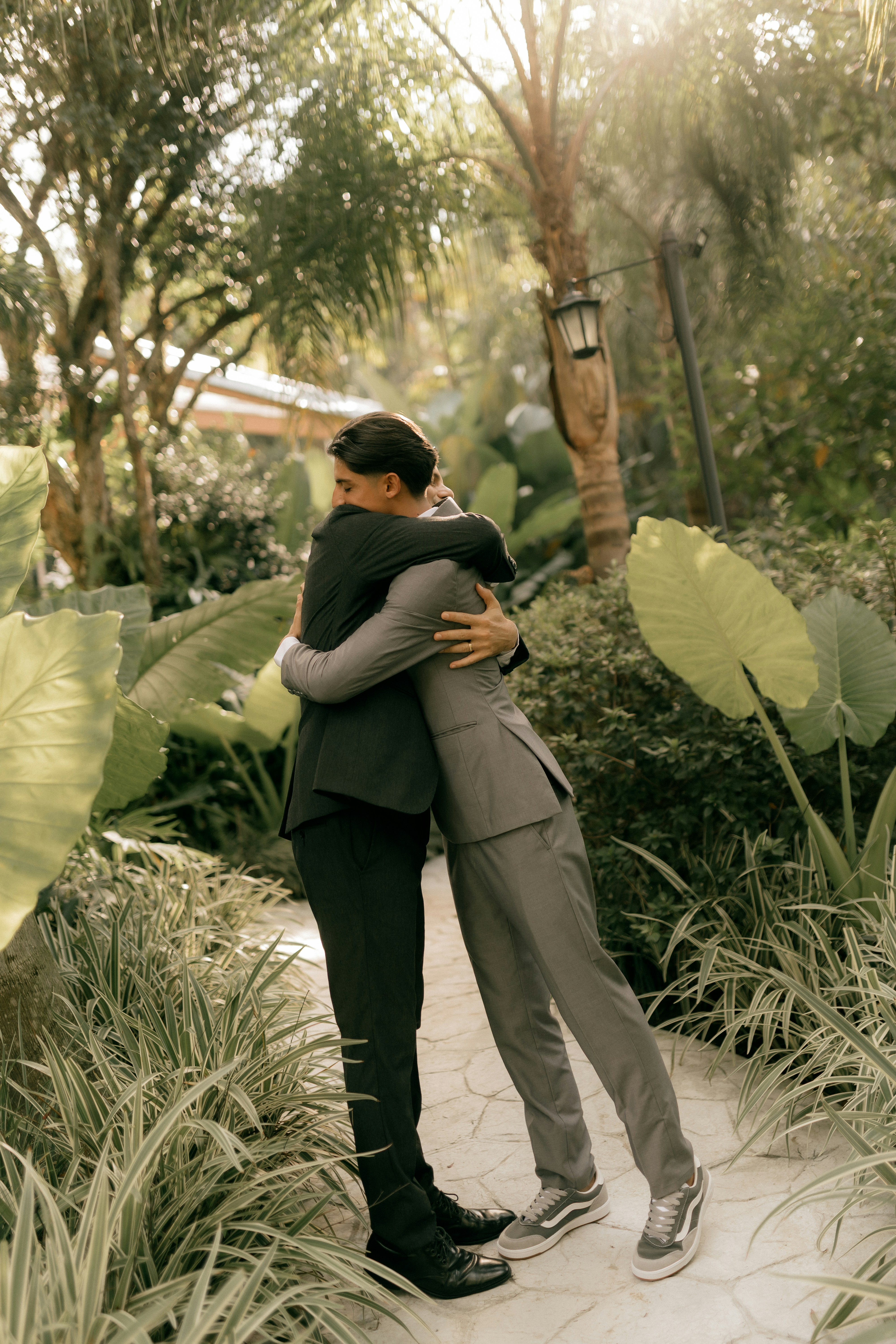 Warm Reunion in a Green Sanctuary