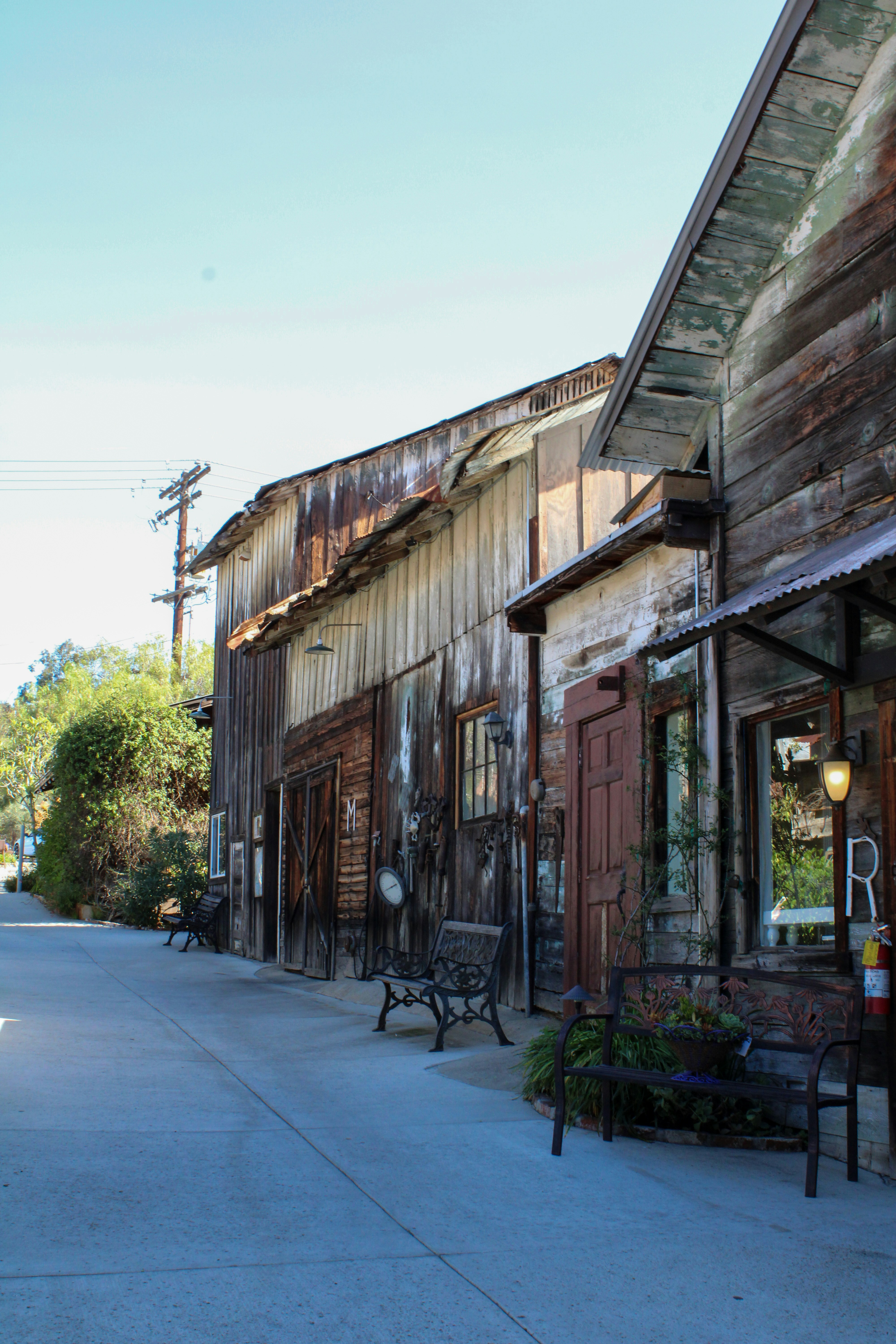 Old Town Facade Along a Quiet Curb