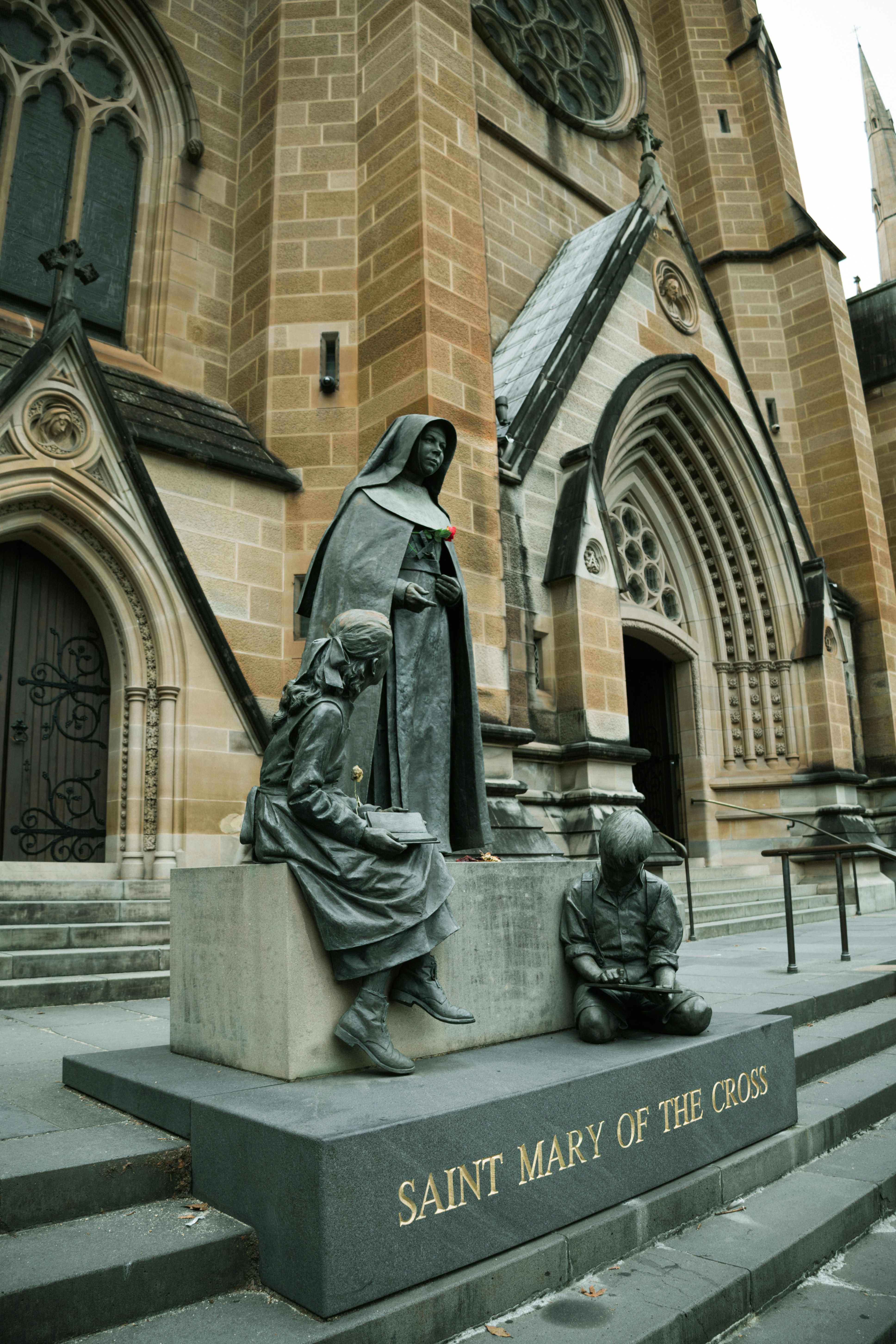 Saint Mary of the Cross: A Monumental Prayer at the Church Steps
