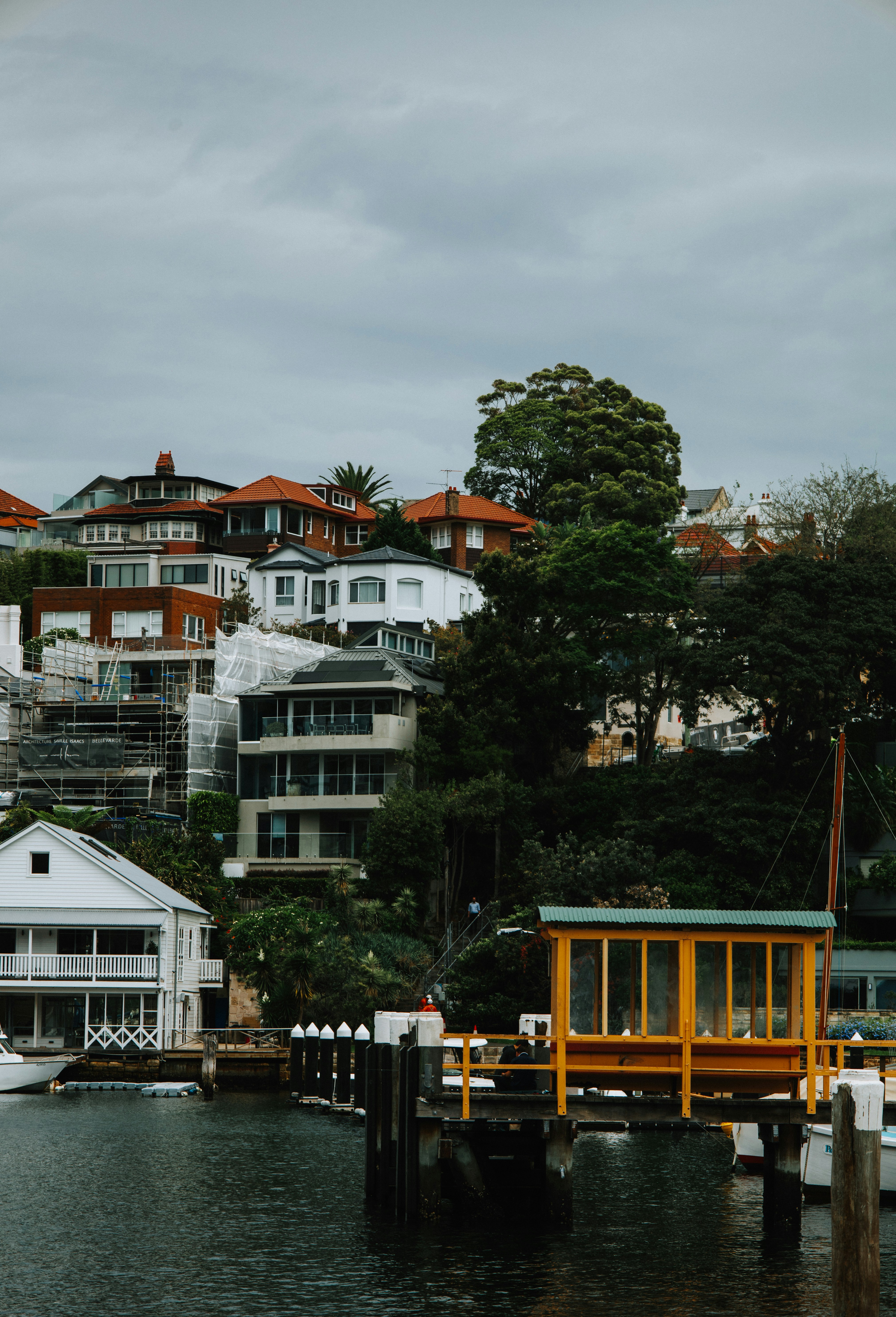Harbor Houses and Orange Pier House in Quiet Cove