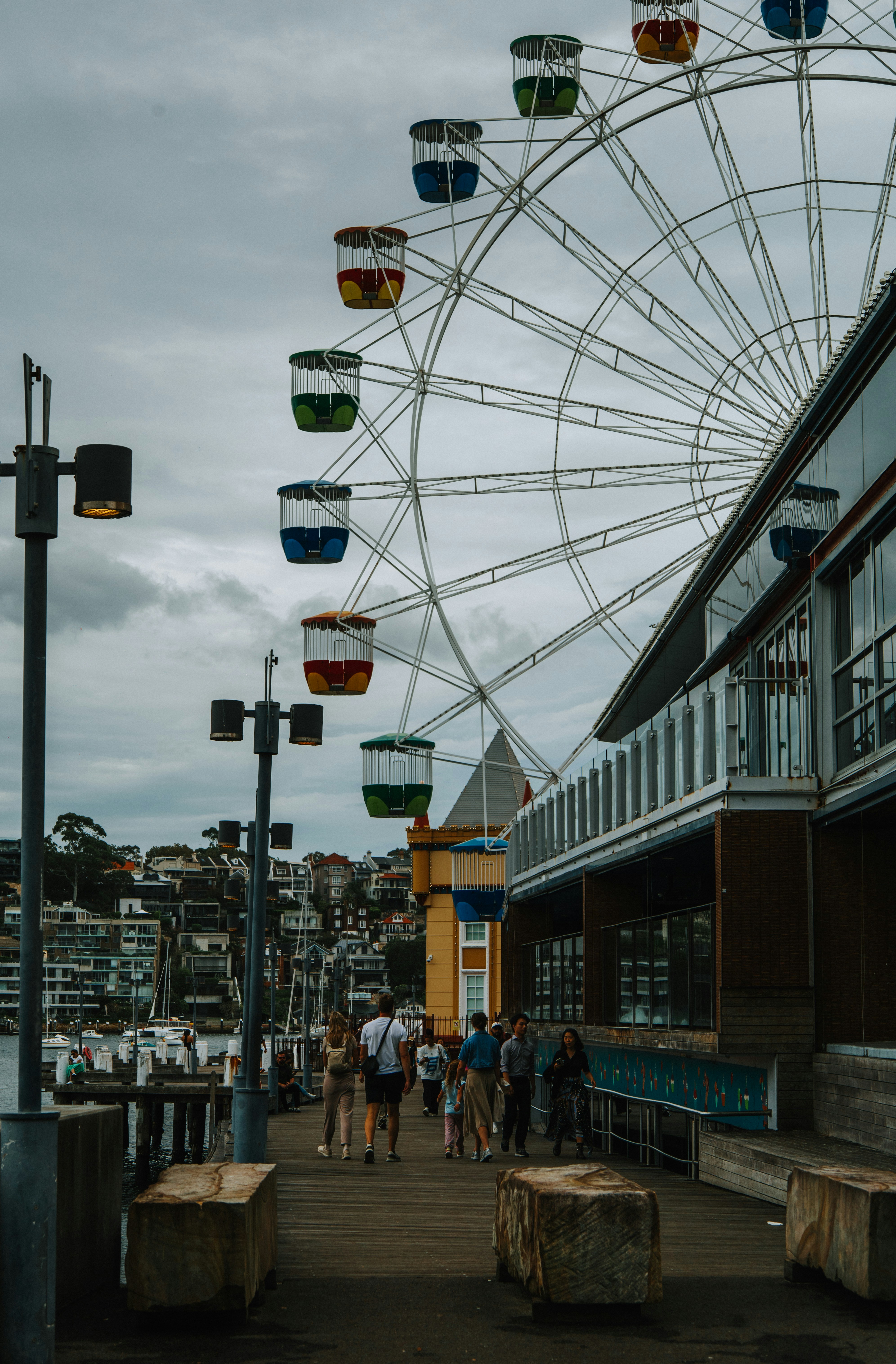 Ferris Wheel Echoes Over a Seaside Boardwalk