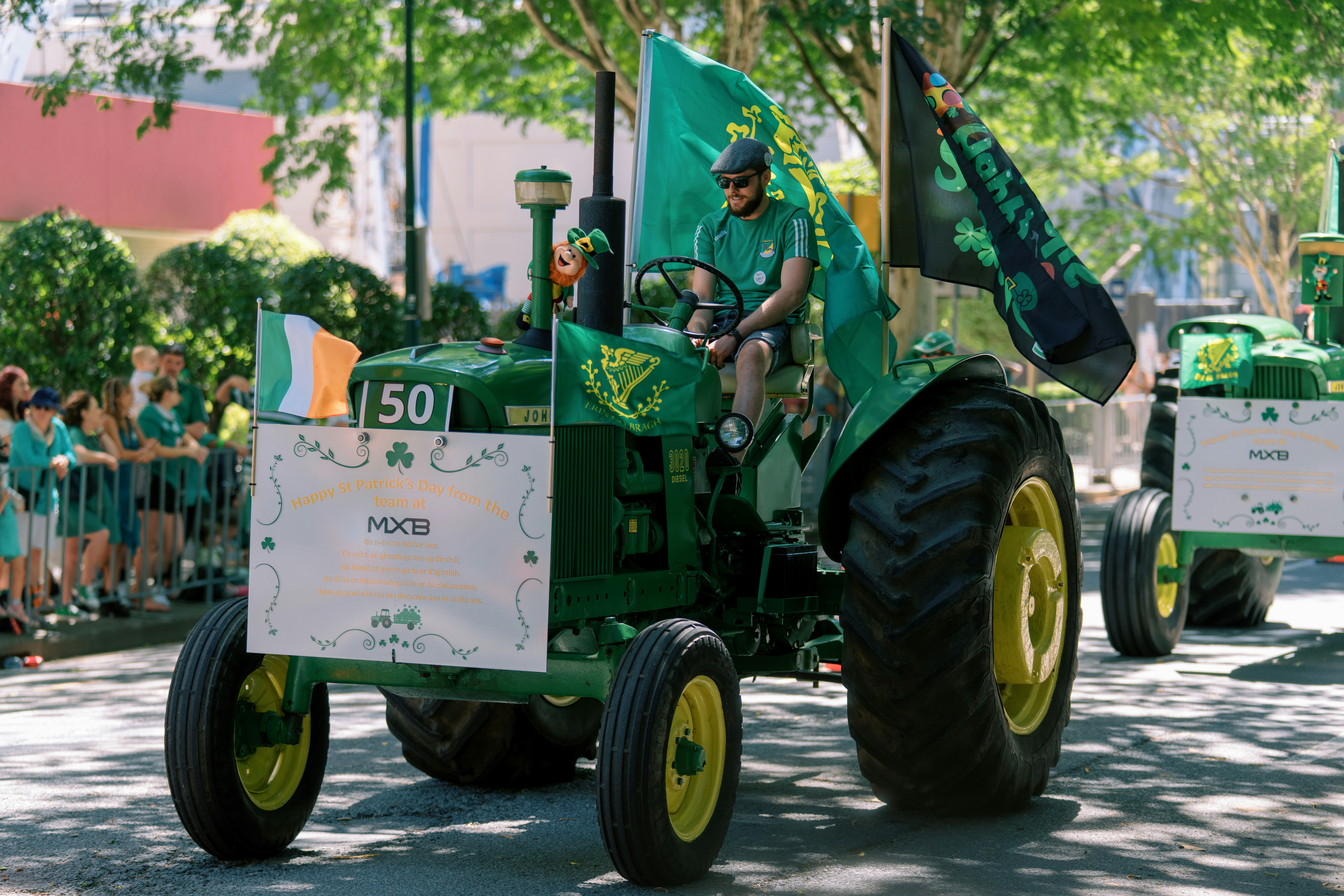 Green Thunder: The Tractor Parade Rides into the Shade