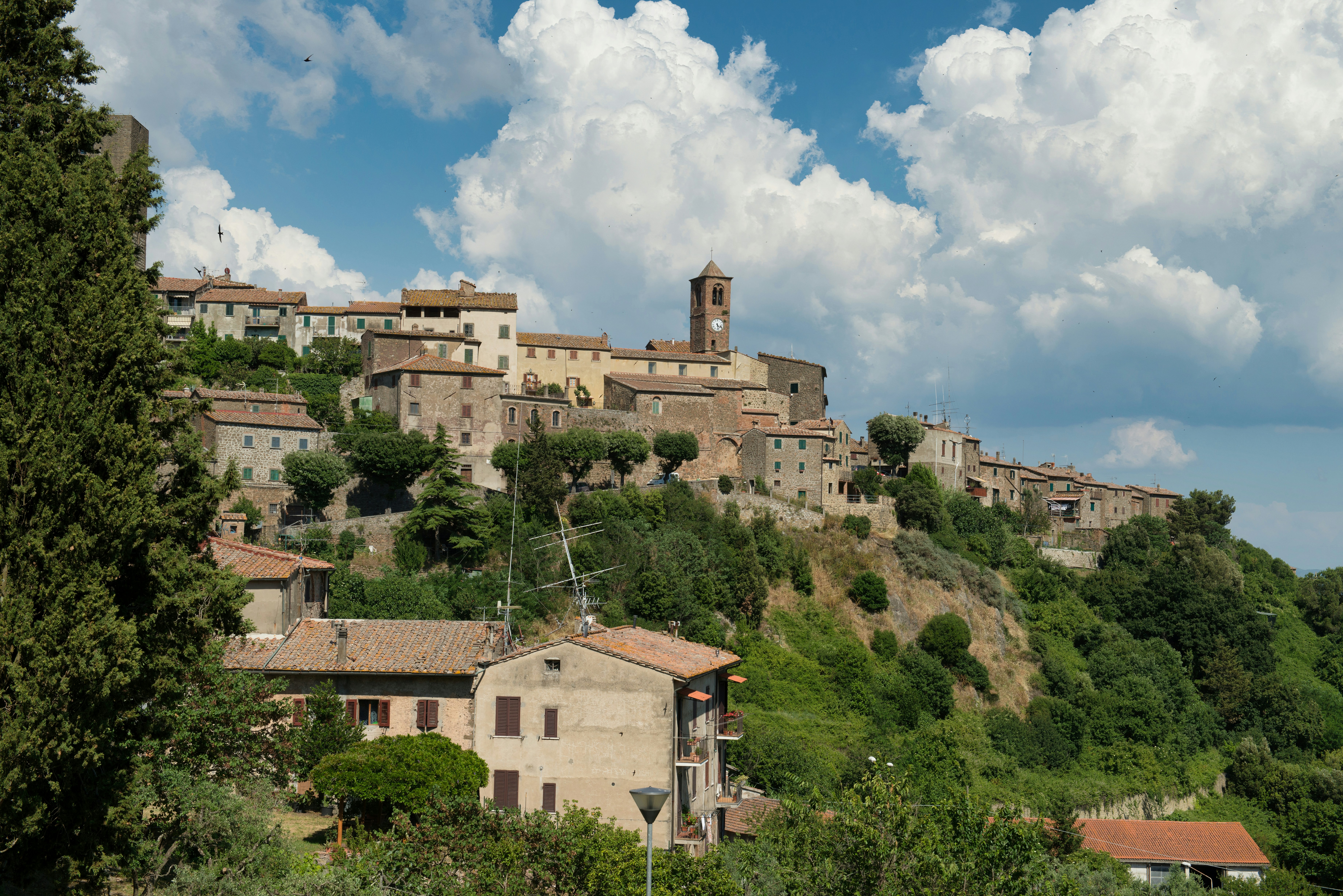Hilltop Village of Stone and Sky