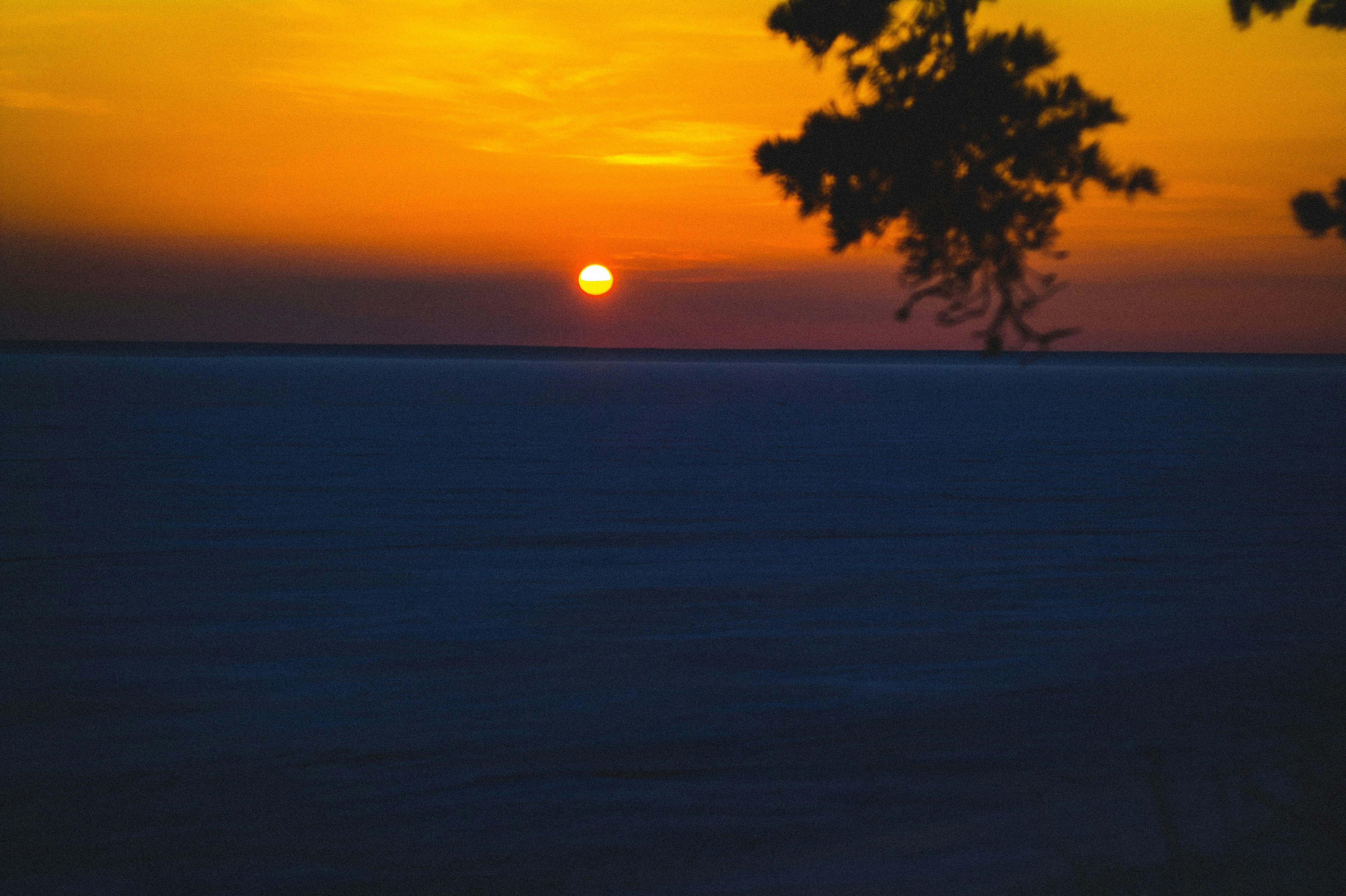Sunset Silence Over a Snowbound Plain