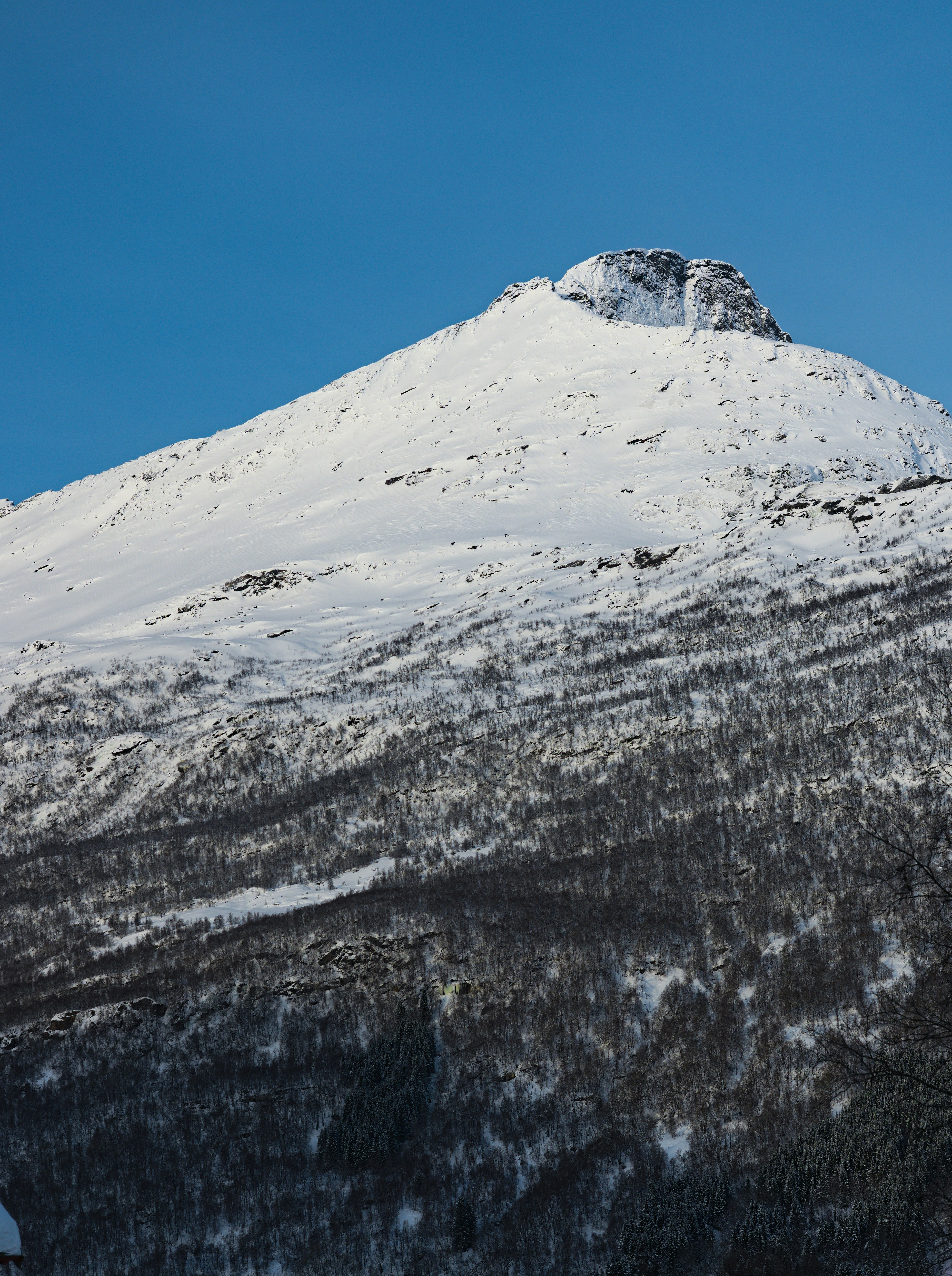 Peak Under a Sapphire Sky