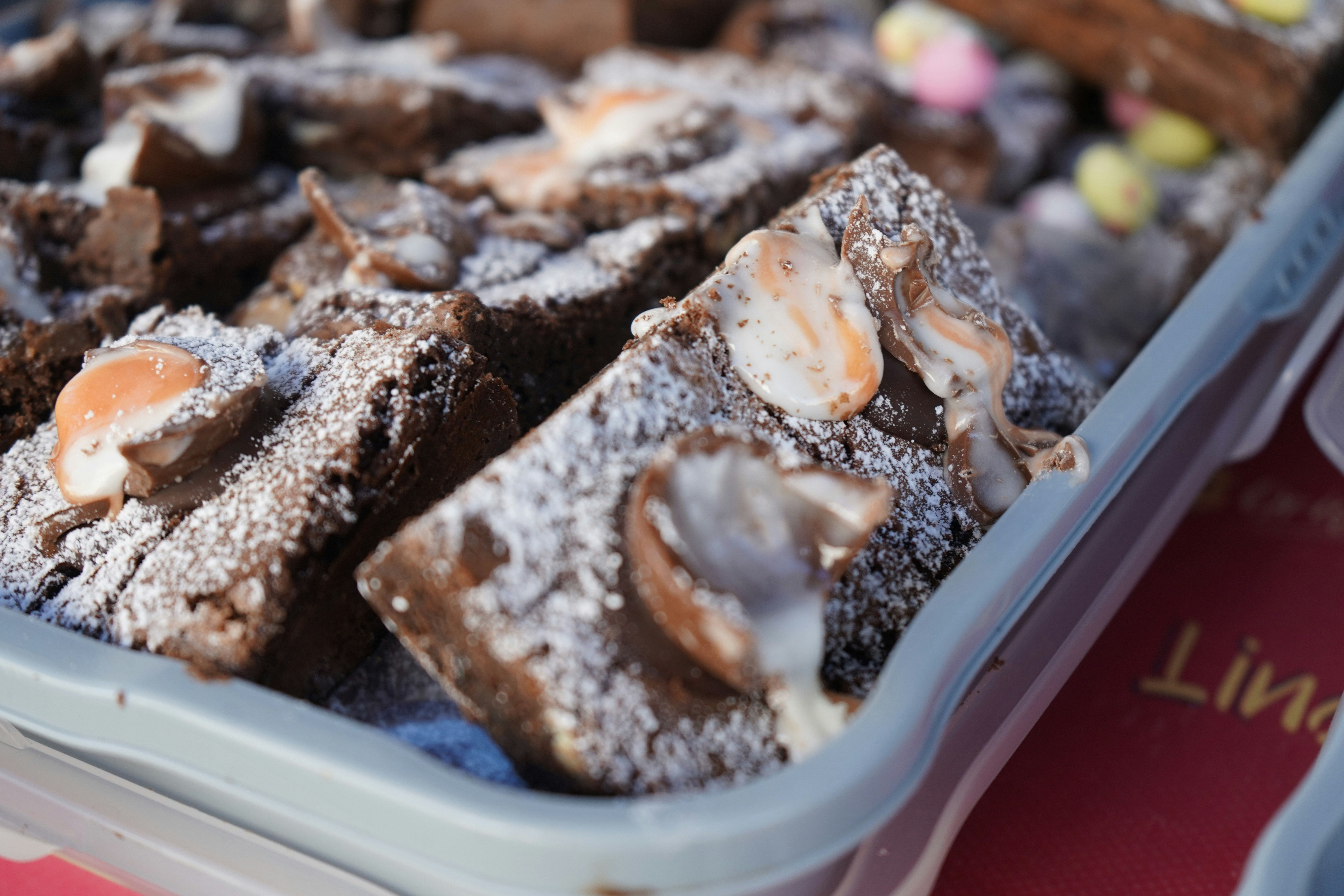 Hazelnut‑studded Cocoa Squares in a Frosted Box