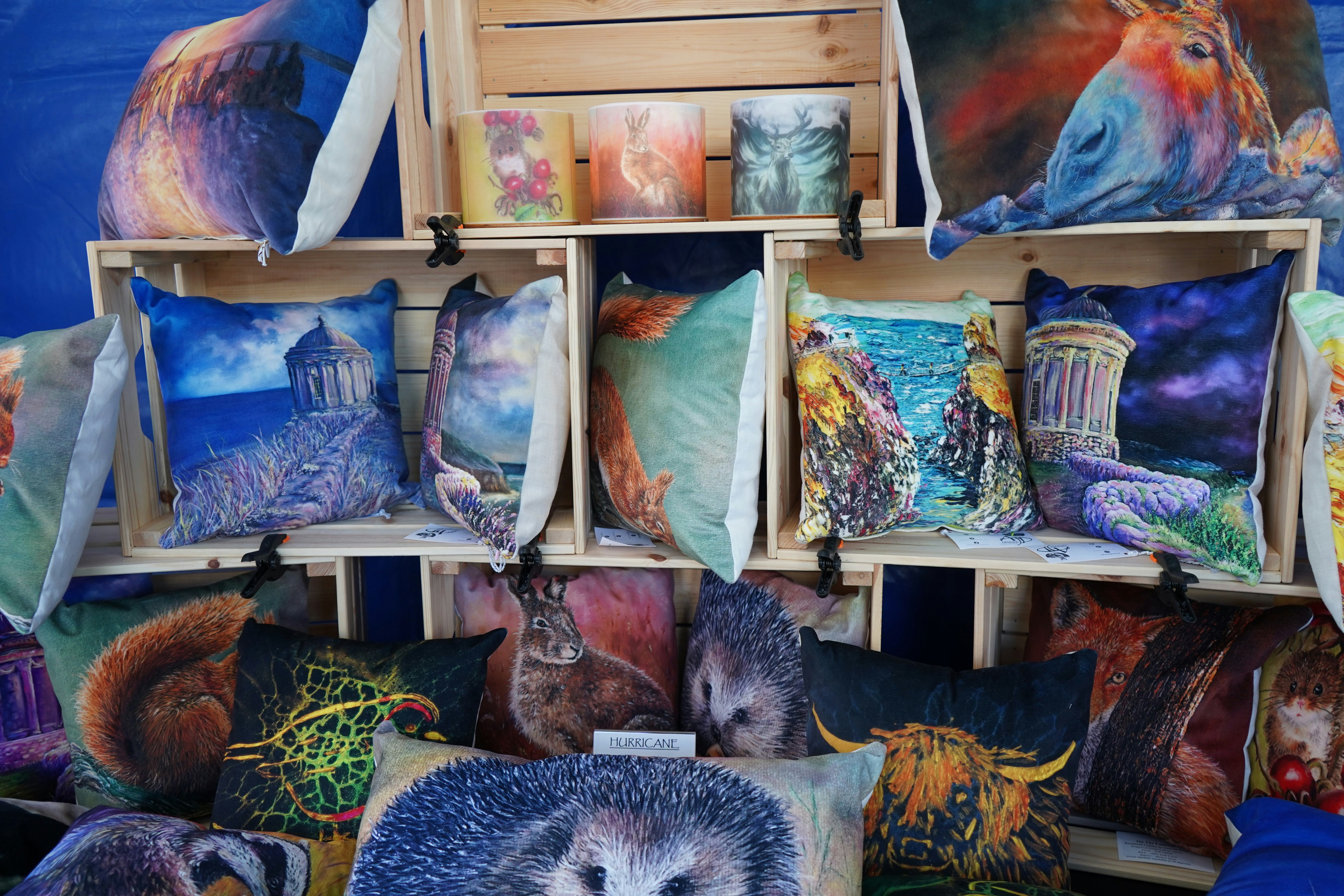 Colorful Pillow Gallery: Wildlife Portraits in Textile Form