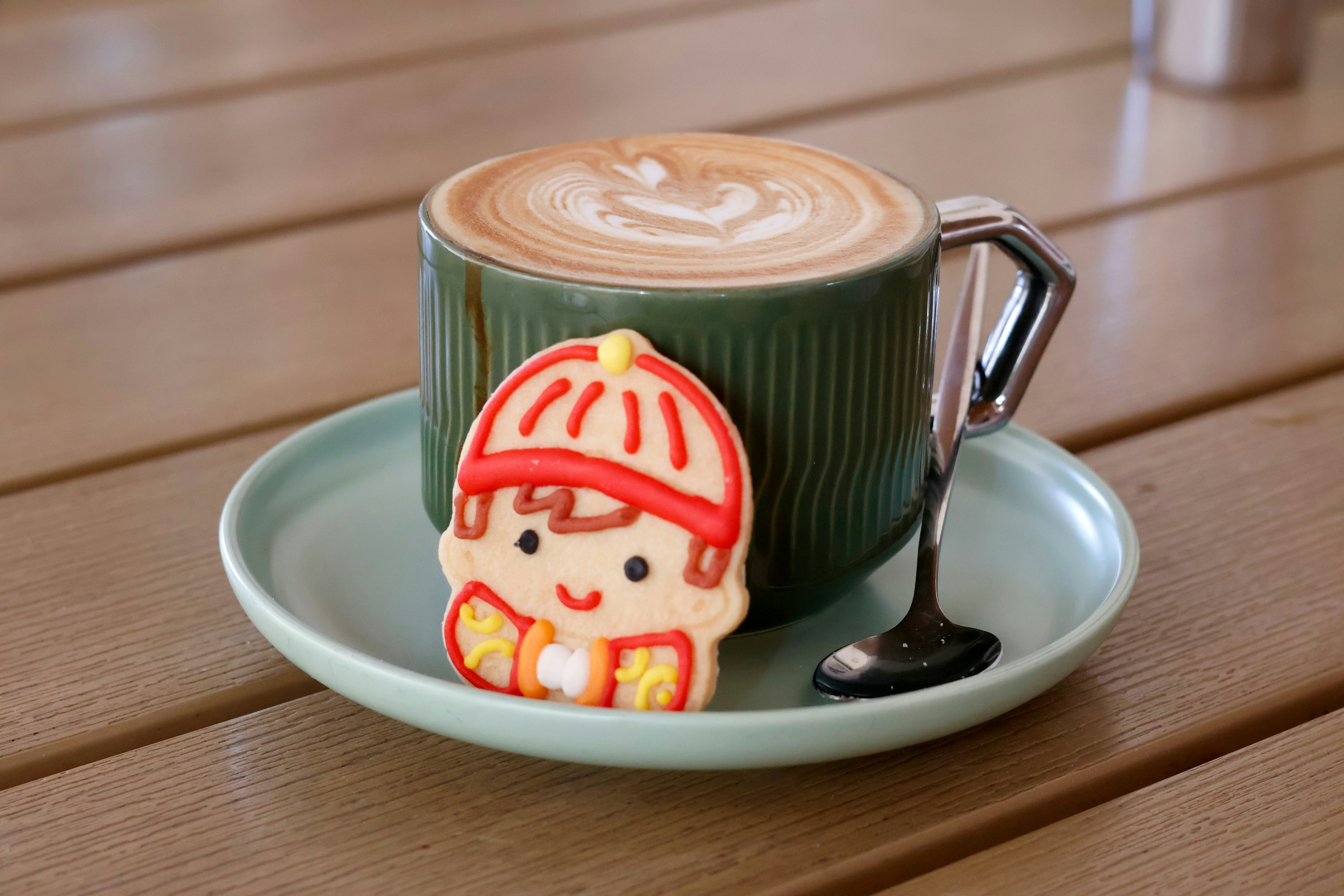 Latte Heartbeat: A Cute Cookie Companion by a Cup of Art