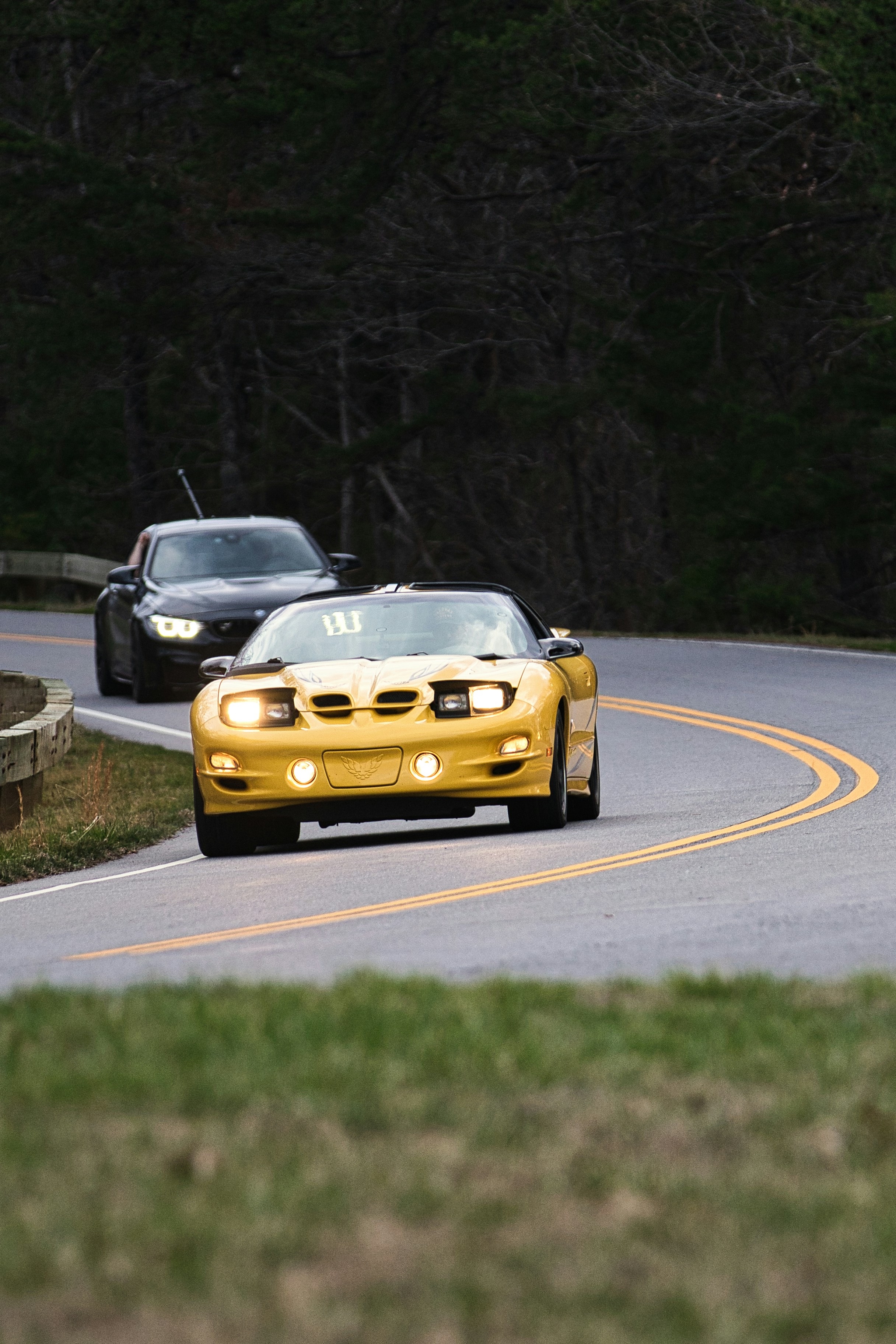 Gold Challenger on a Winding Curve